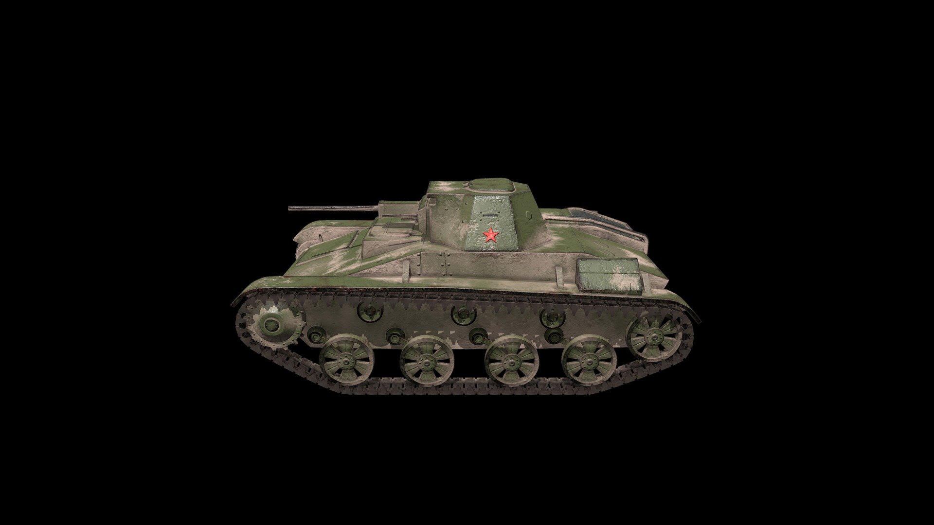 Soviet light tank T-60 - 3D model by XxRxX [aecf7e7] - Sketchfab