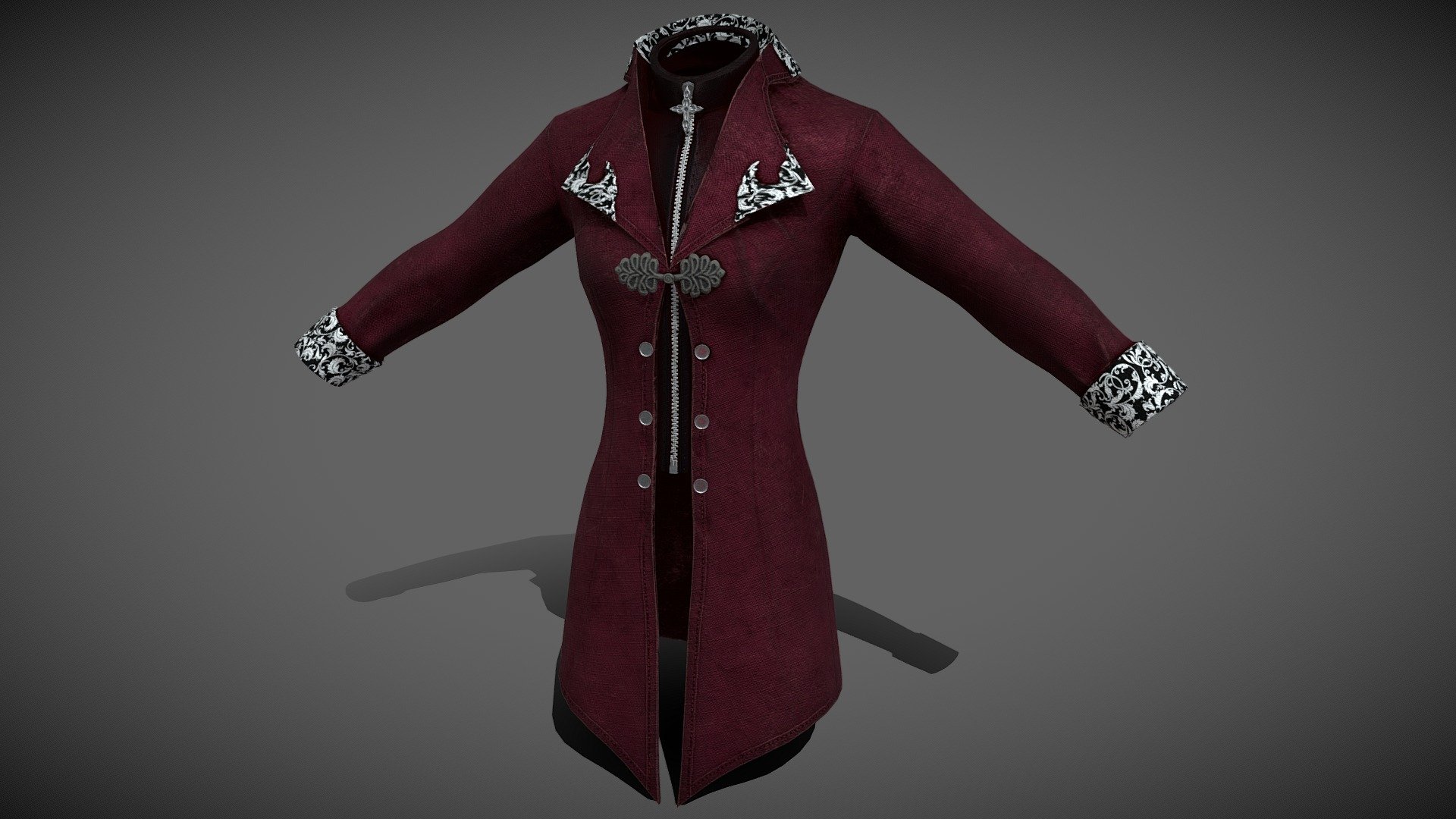 Advanced Game Characters Coat - 3D model by patricia03 [aecfd74 ...