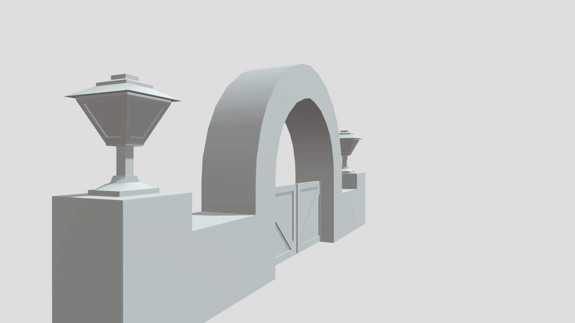 The Main Gate - Download Free 3D model by DavidM64 [aed0b45] - Sketchfab