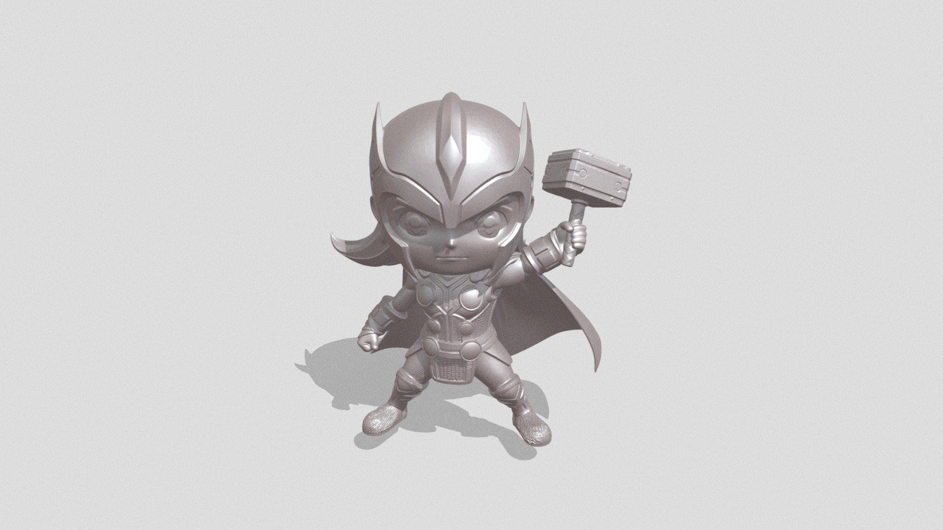 Chibi style Thor - 3D model by Nova Studio (@Behrouz322) [aed1b38 ...