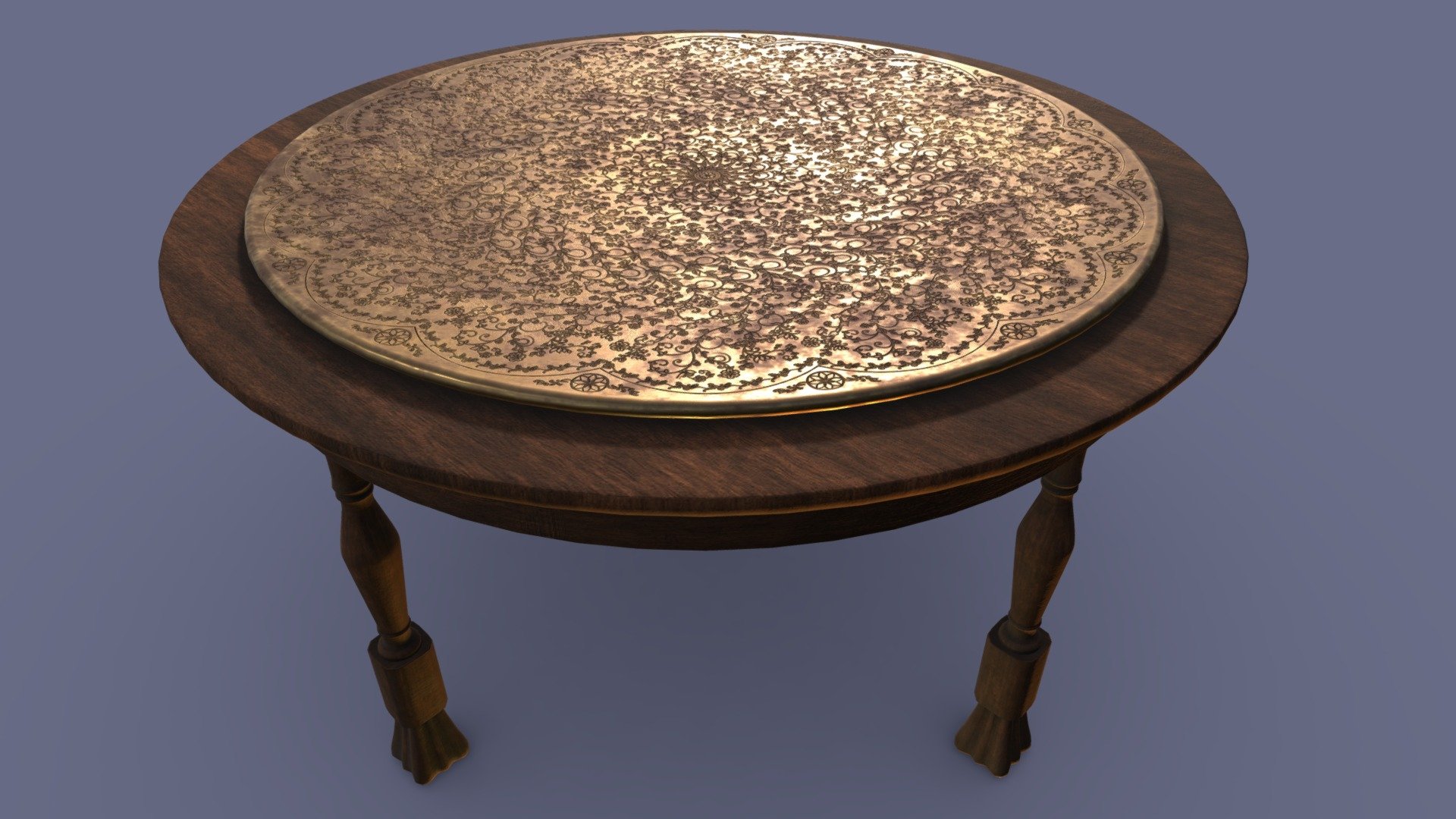 Antique Table - 3D model by patricialeonardart [aed299a] - Sketchfab