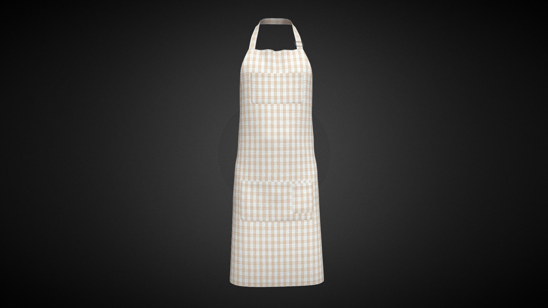 Apron-Checked - Buy Royalty Free 3D model by Clothing Axis ...