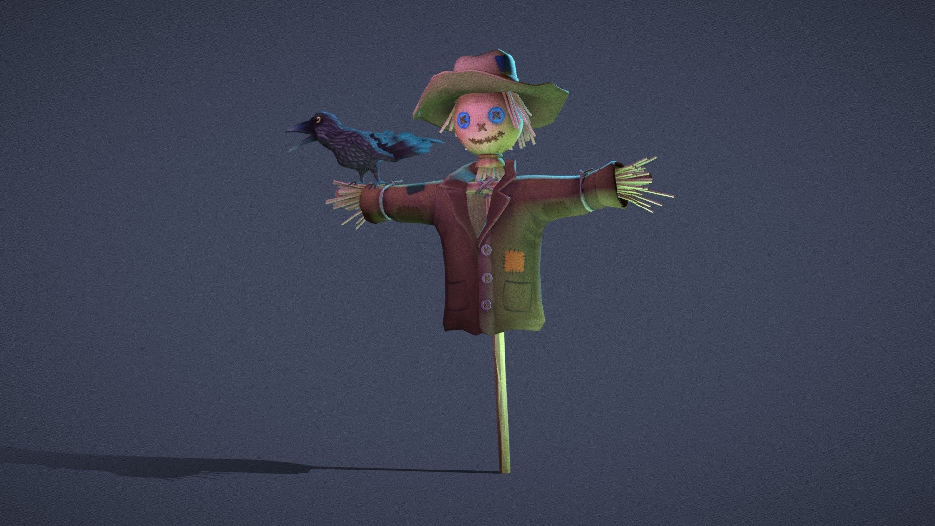 Scarecrow - 3D model by Sanya Laneev (@lansvision2) [aed3a56] - Sketchfab