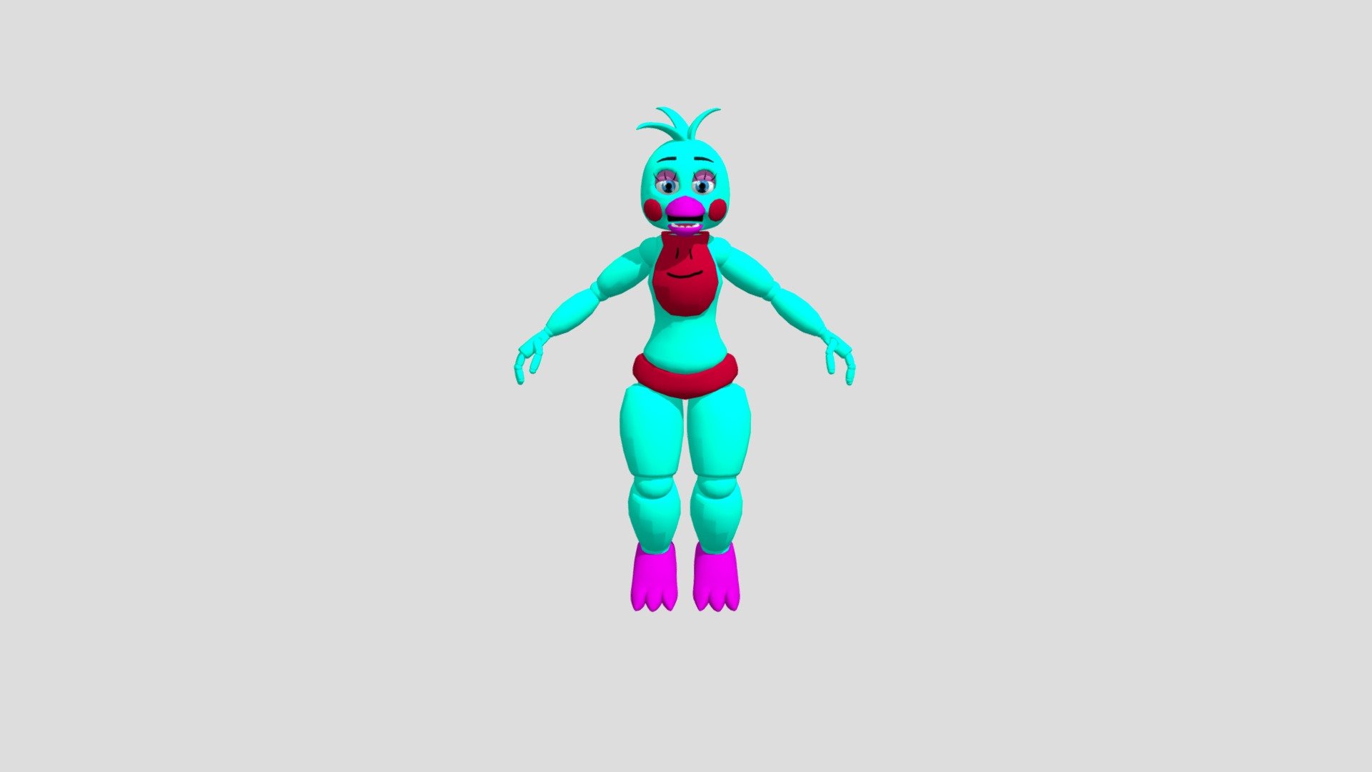 Animation BlueChica26 FNAFSFM1 - Download Free 3D model by kamdezbroz ...