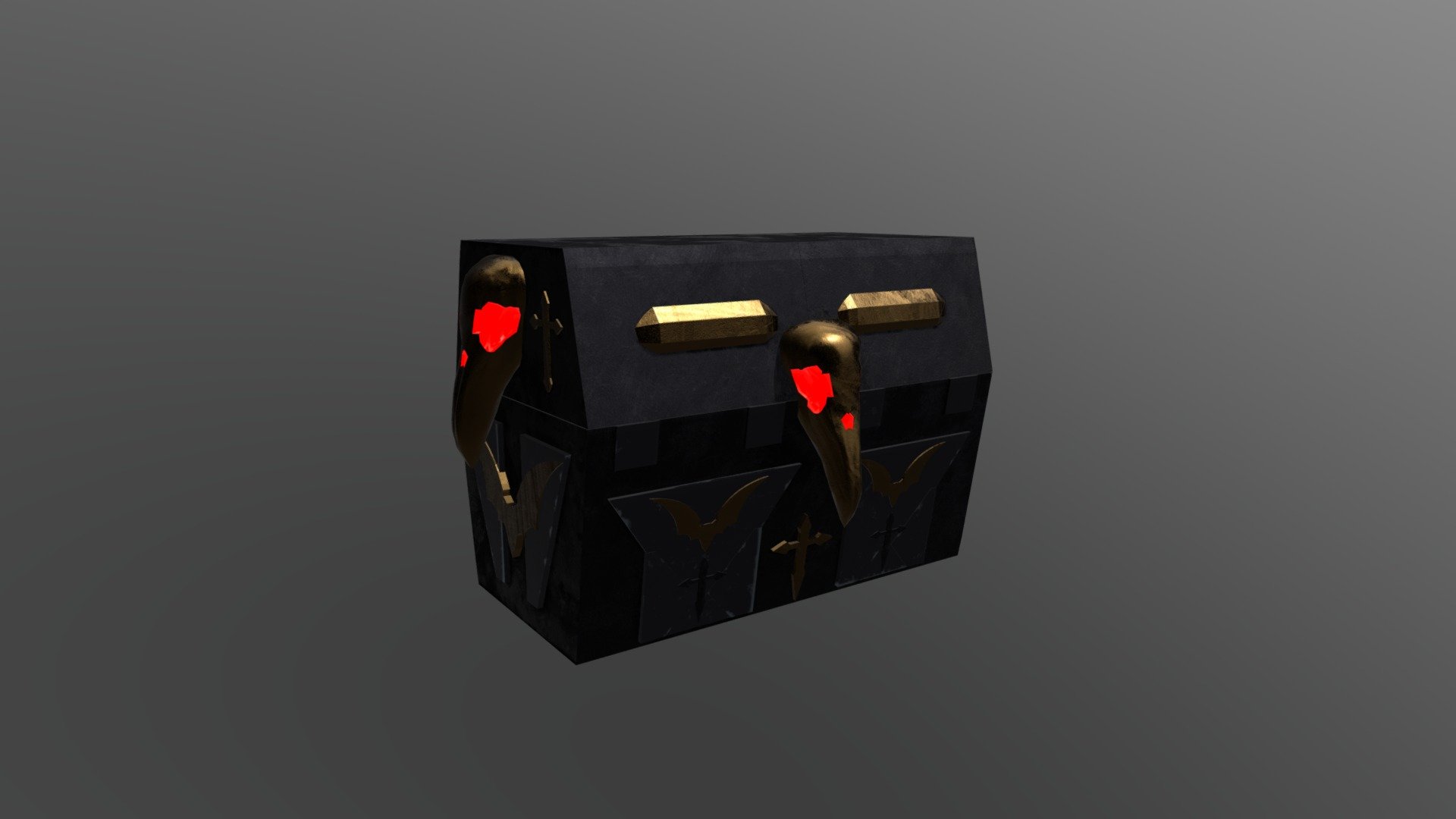 Horror Themed Treasure Chest - 3D model by tjhunter51 [aed4bc8] - Sketchfab