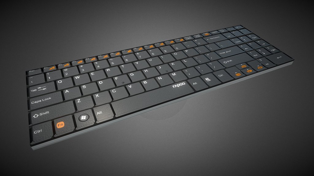 Rapoo Keyboard - 3D model by yaloken [aed565d] - Sketchfab