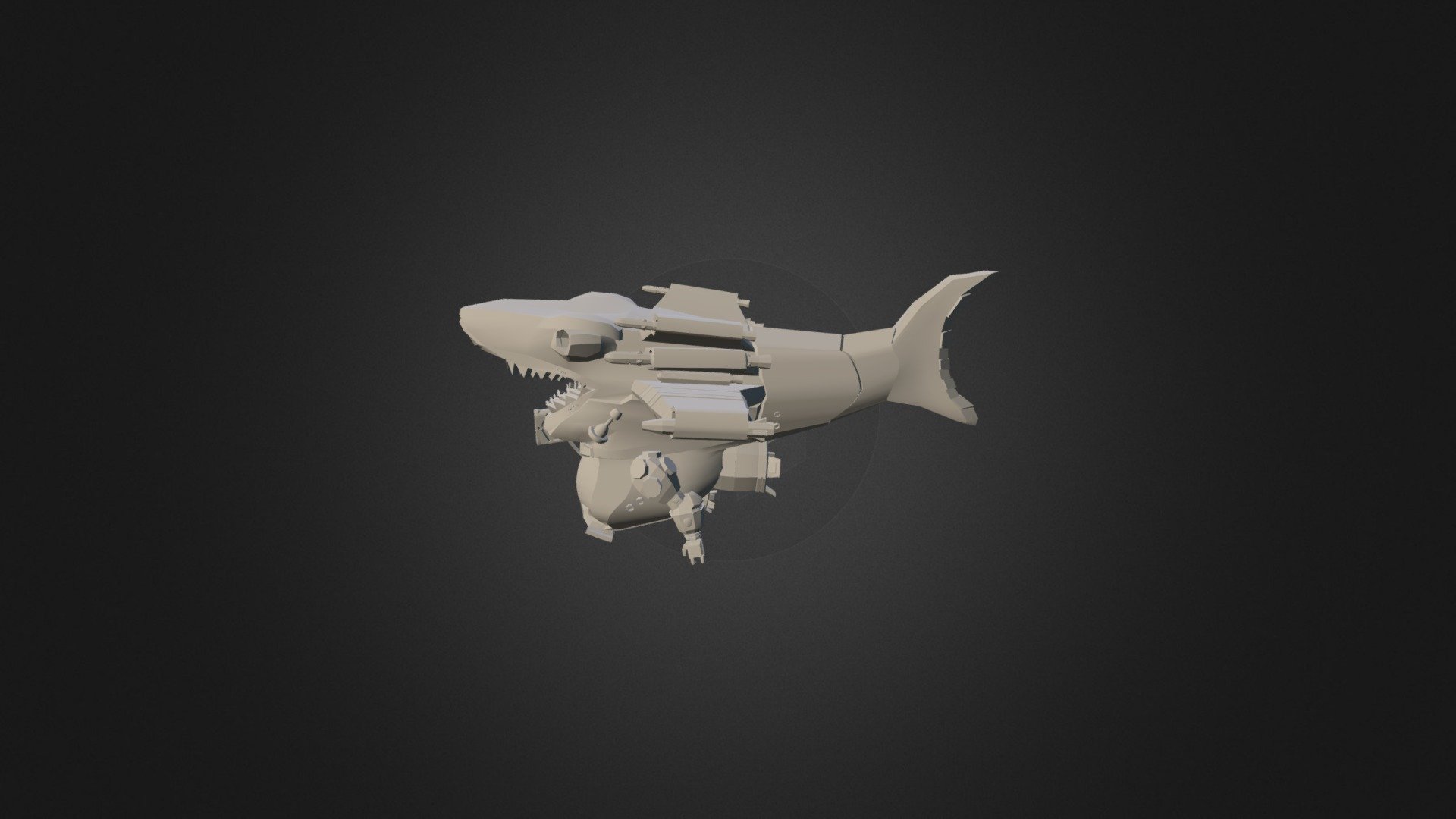 Robot Shark - Download Free 3D model by Ramsés Cobian (@cocobian ...