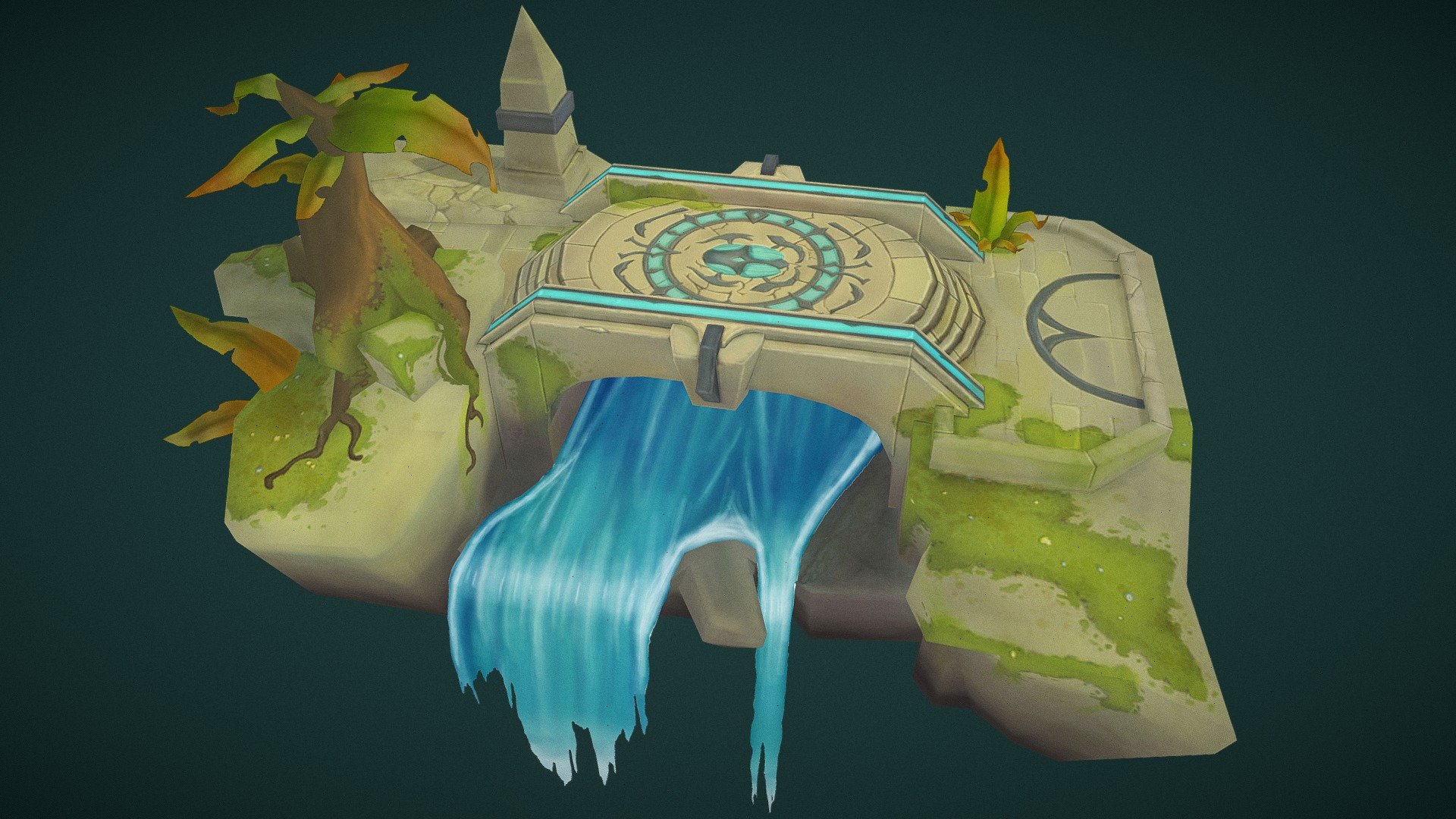 Temple bridge - 3D model by Wouter Yntema (@shonesplash3) [aed732f ...