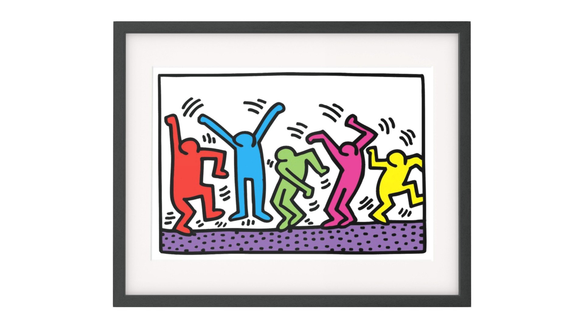 Untitled By Keith Haring 40 x 50cm - Download Free 3D model by MADE.COM ...