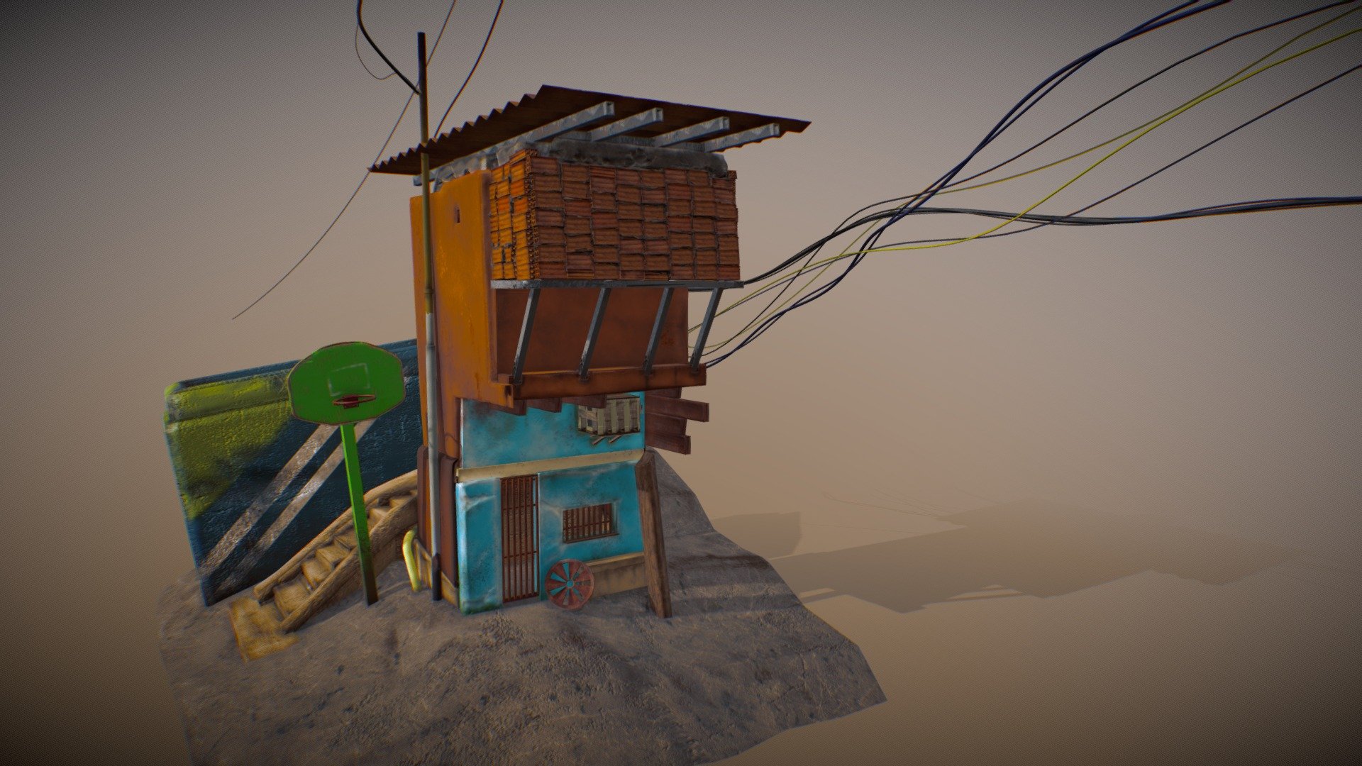 favela - 3D model by Anais Gosselin (@anaisgosselin) [aeda826] - Sketchfab