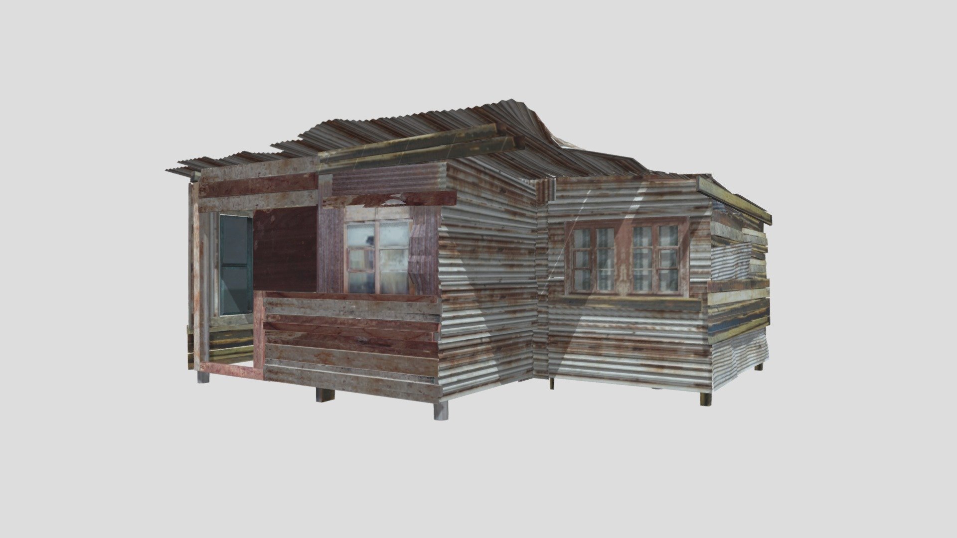 Game Ready Shanty House 03 - 3D model by Rouge-Nation (@rougenation ...