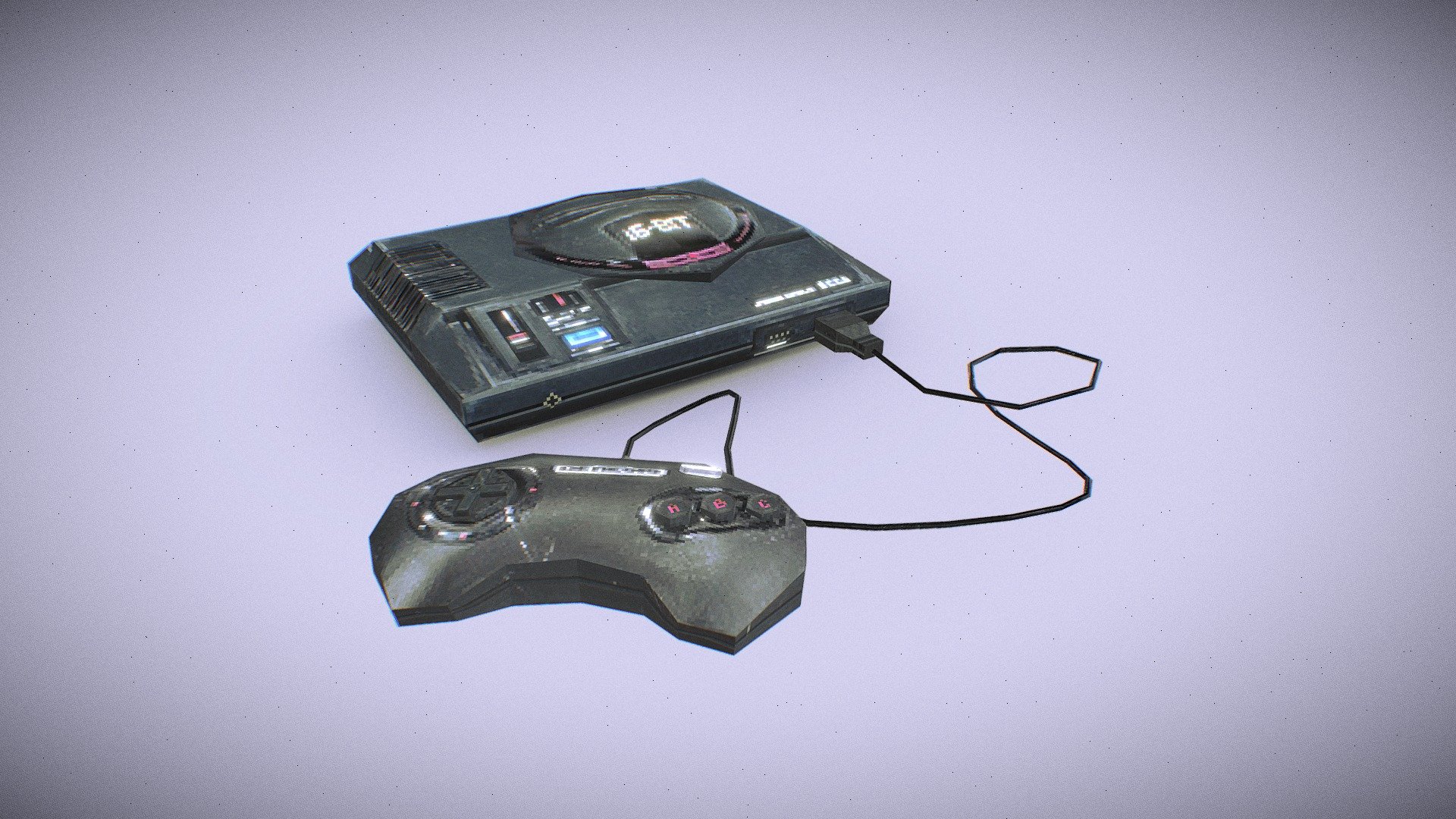 Sega Genesis | PS1 style - Download Free 3D model by F_____ Up Design ...