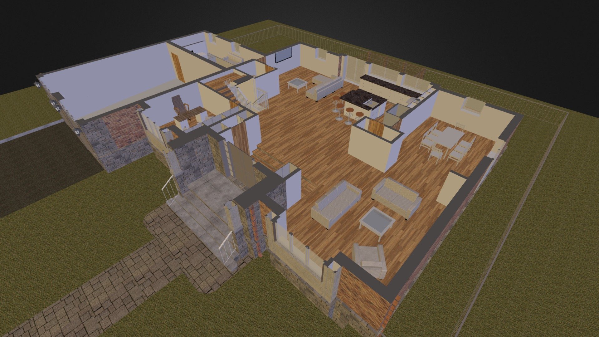 06-79 ground floor option 3 - 3D model by Cadaxx Design (@cadaxx ...