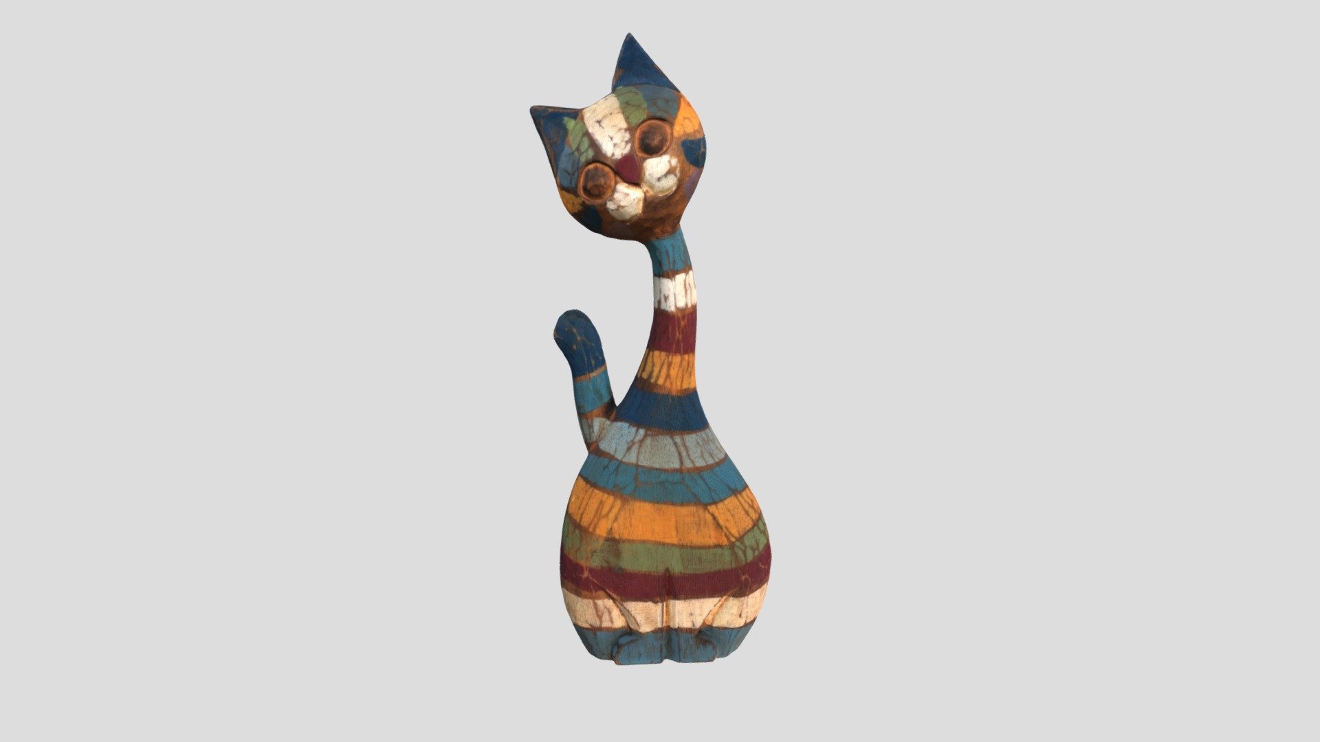 Wood Cat - 3D model by giulia_riccardi [aedfce6] - Sketchfab