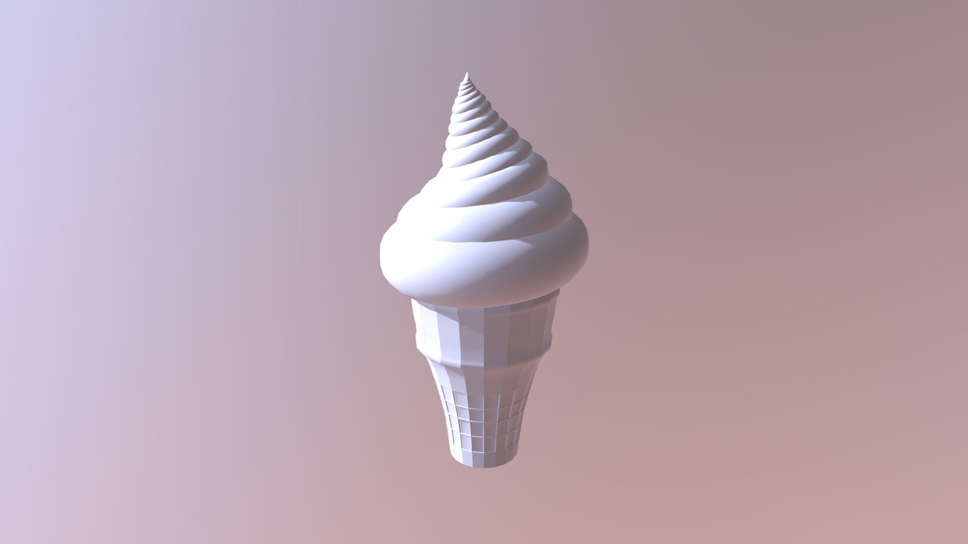 Ice Cream Cone - 3D model by BobtheWalruss [aedffce] - Sketchfab