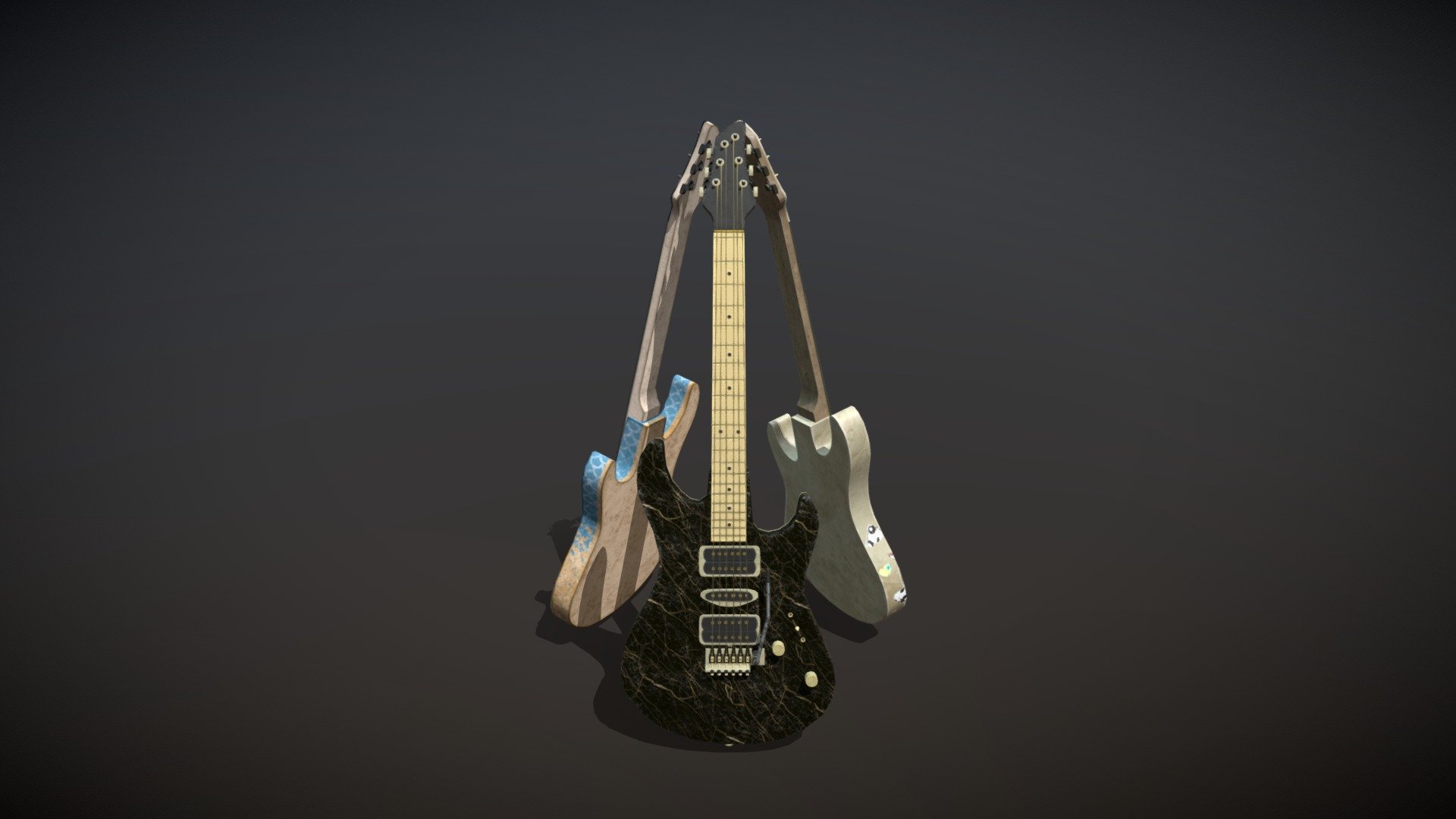 Electric guitar - Download Free 3D model by kayacutt [aee101f] - Sketchfab
