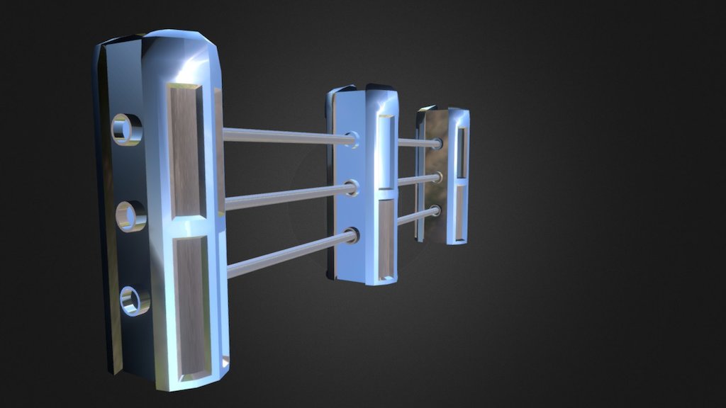 futuristic fence - 3D model by DrUndeadBunny [aee2e0c] - Sketchfab