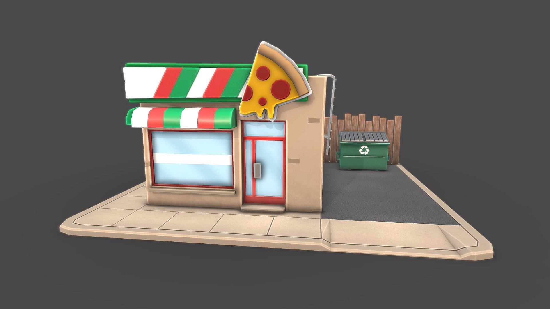 Pizza Shop - 3D model by Evan Hiltz (@evan.hiltz) [aee4af4] - Sketchfab