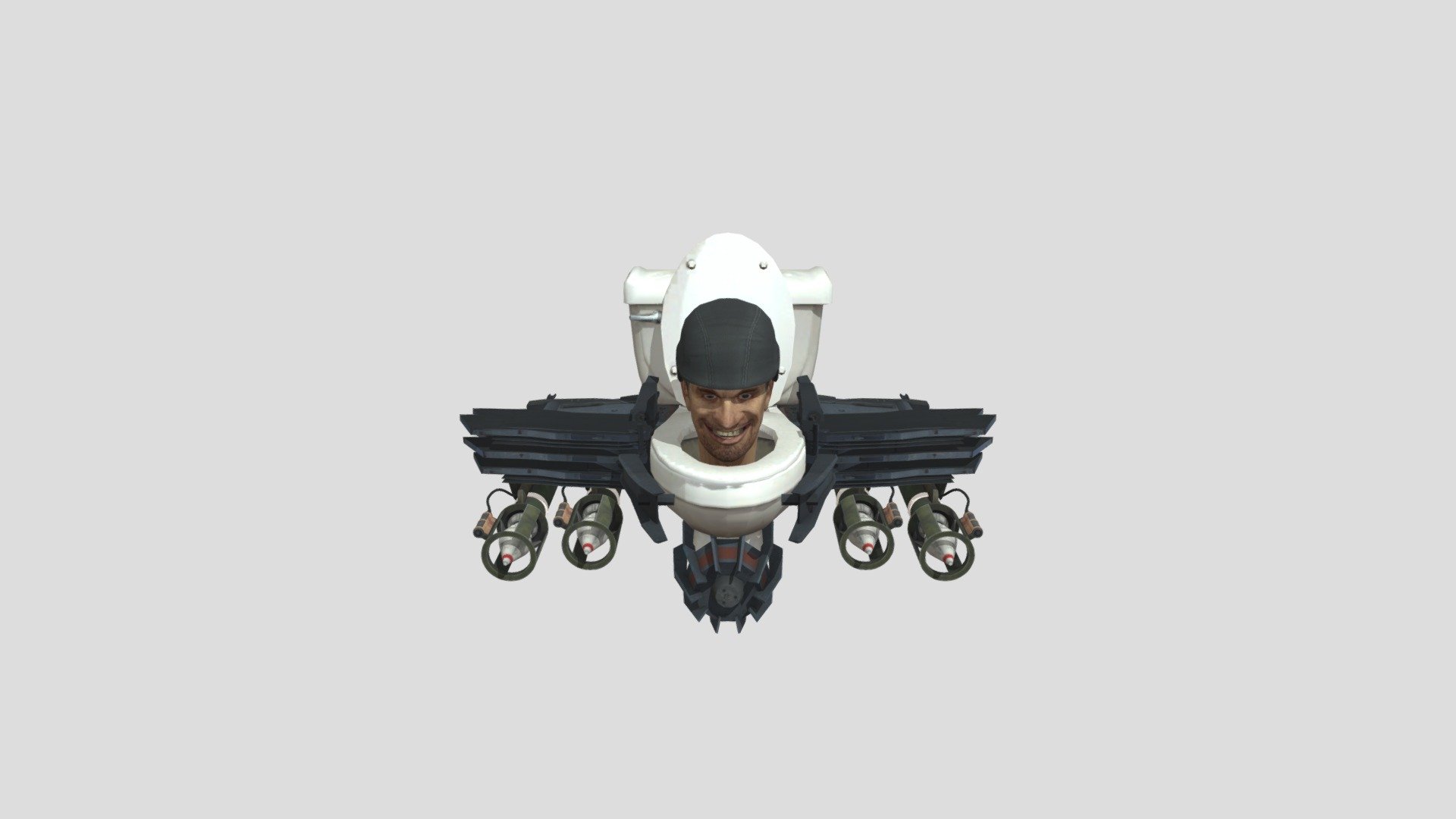 Rocket_toilet - Download Free 3D model by andyquebada [aee5565] - Sketchfab