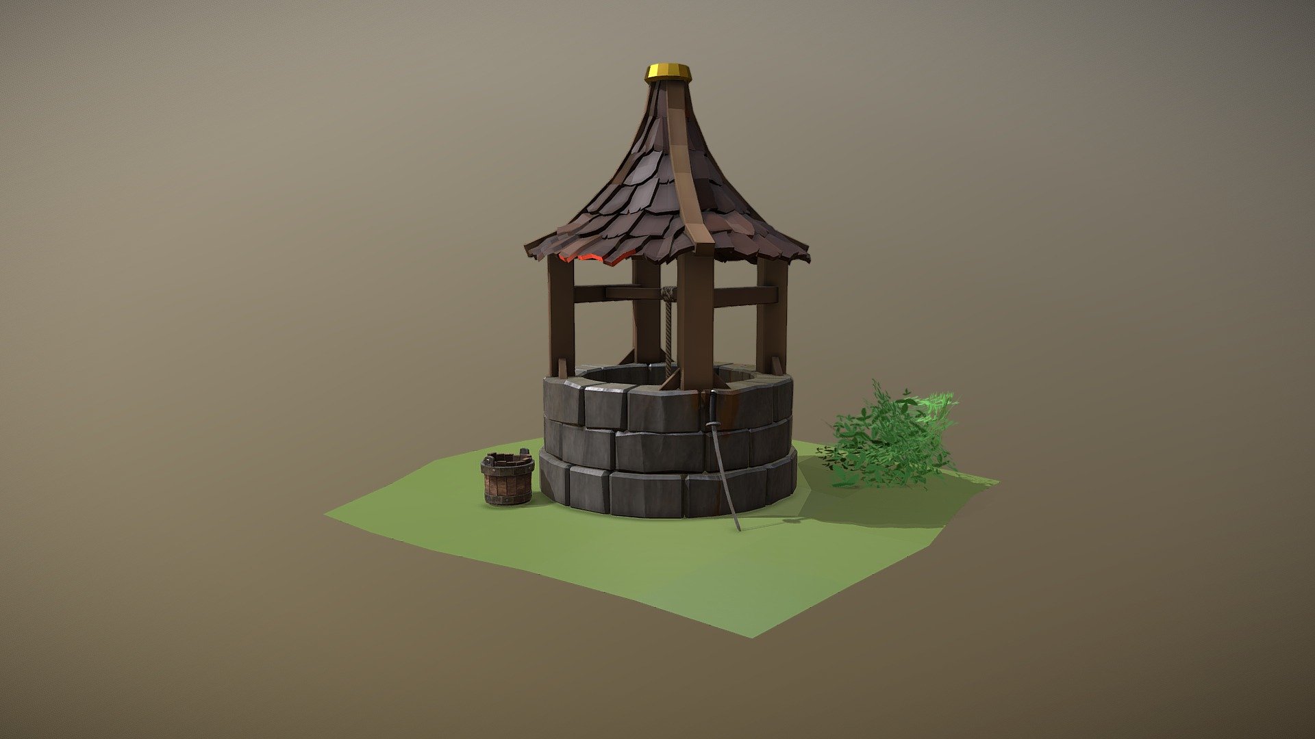 Fantasy Well - 3D model by Jason_Phillips [aee5687] - Sketchfab