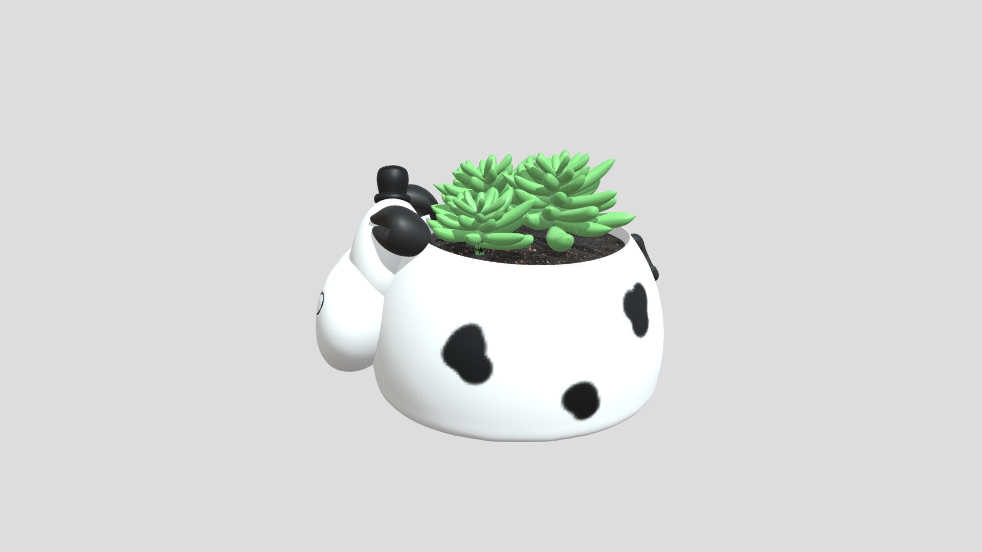 Adorable Cow Planter - 3D model by Industrial 3D (@Industrial-3D ...