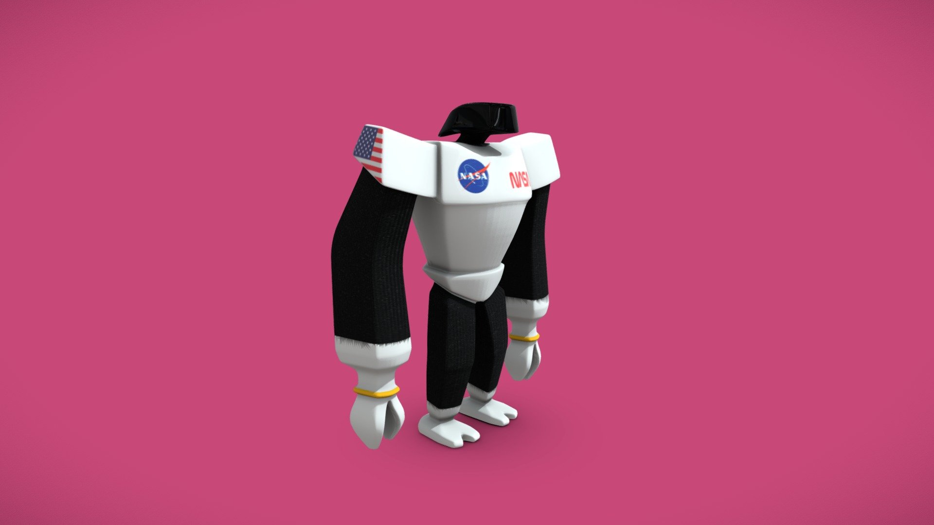 Nasa assistant AI - Robot Low Poly - Download Free 3D model by Fronter ...