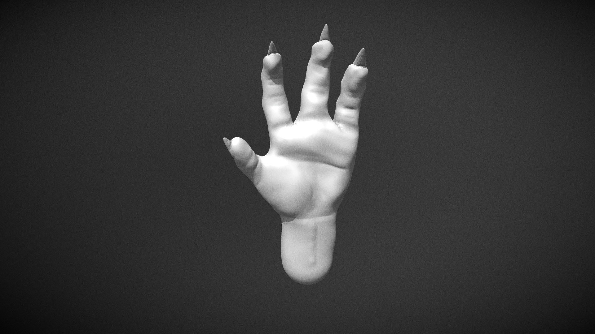 Werewolf Hand - 3D model by Warallergy [aeea5d0] - Sketchfab