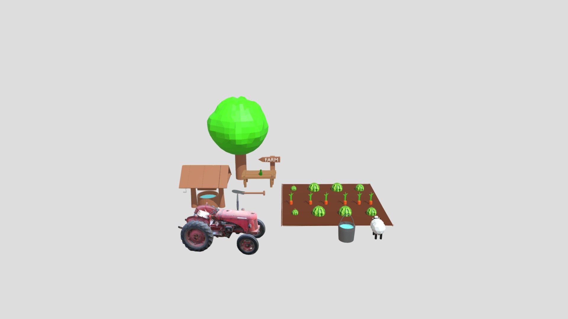 Farm - Download Free 3D model by yakuche7 [aeeaa05] - Sketchfab