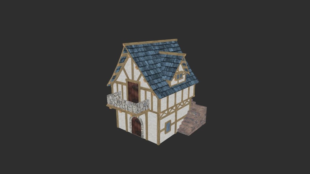 Small House 4 - 3D model by Nathan Zaloum (@NathanZaloum) [aeedba6 ...