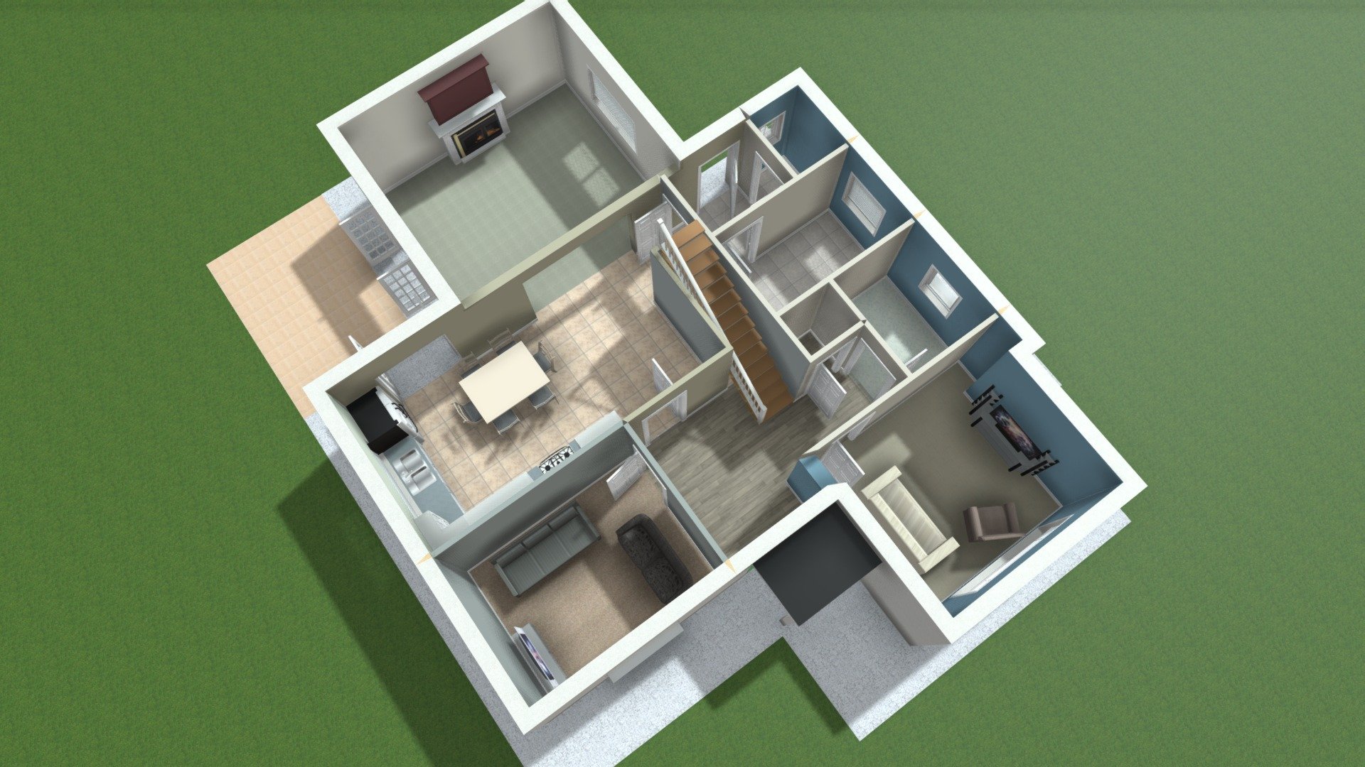 Drumcreggan House ground floor - 3D model by Virtual Teic (@dyb ...