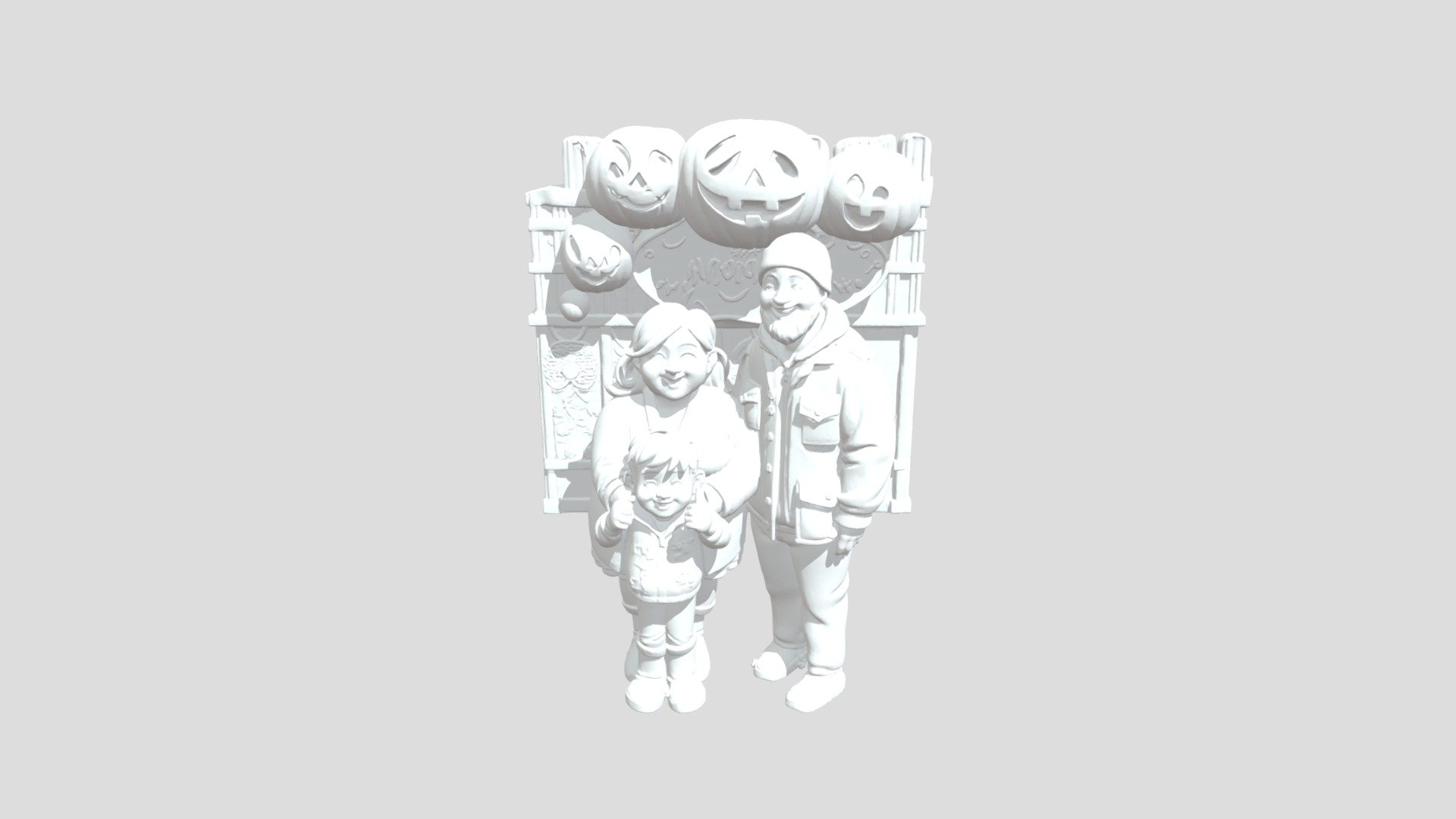 Pumpkin Patch Smiles - Download Free 3D model by danstine13 [aef23b4 ...