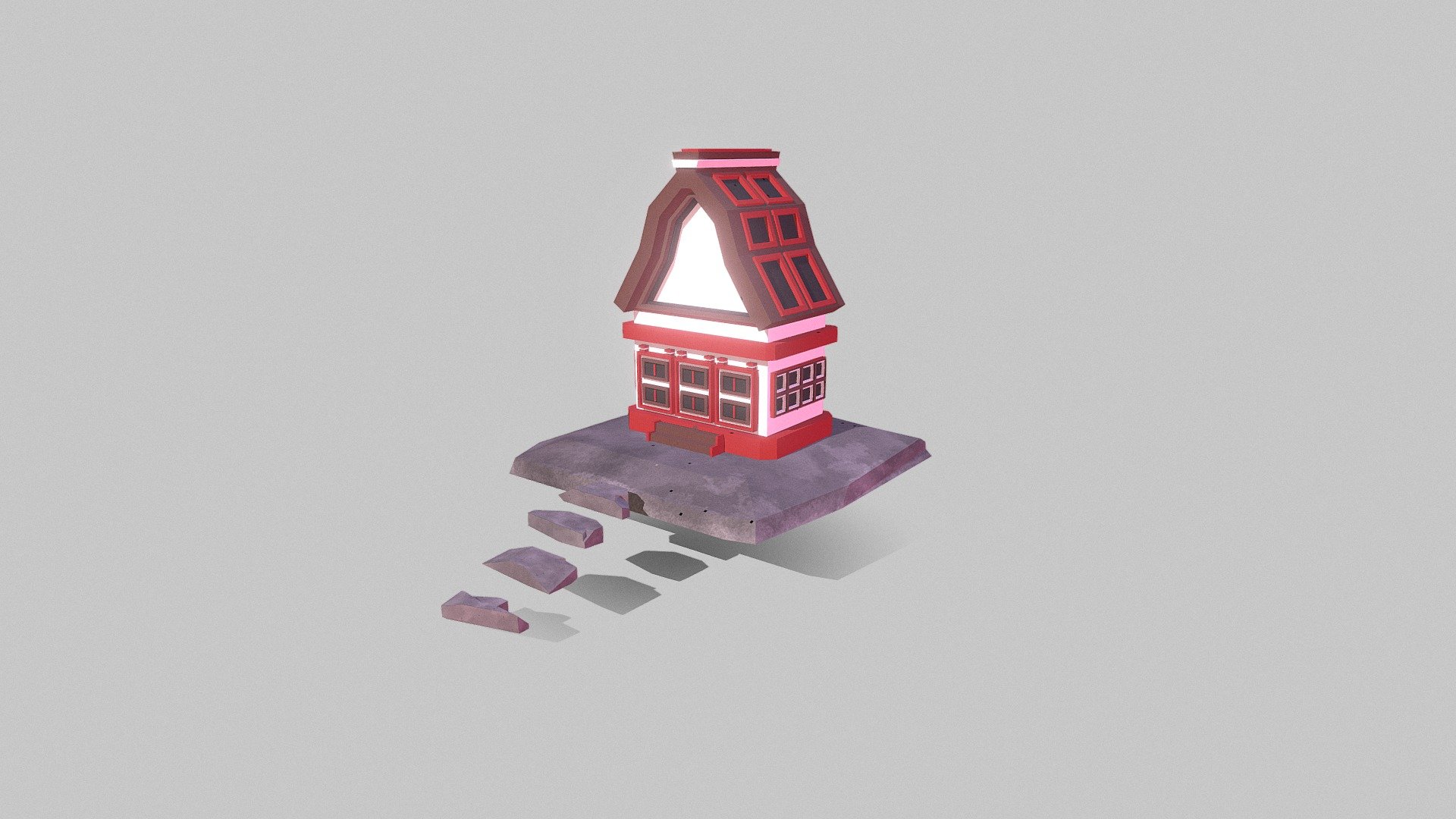 Temple Low Poly - 3D model by allyendev [aef2ed4] - Sketchfab
