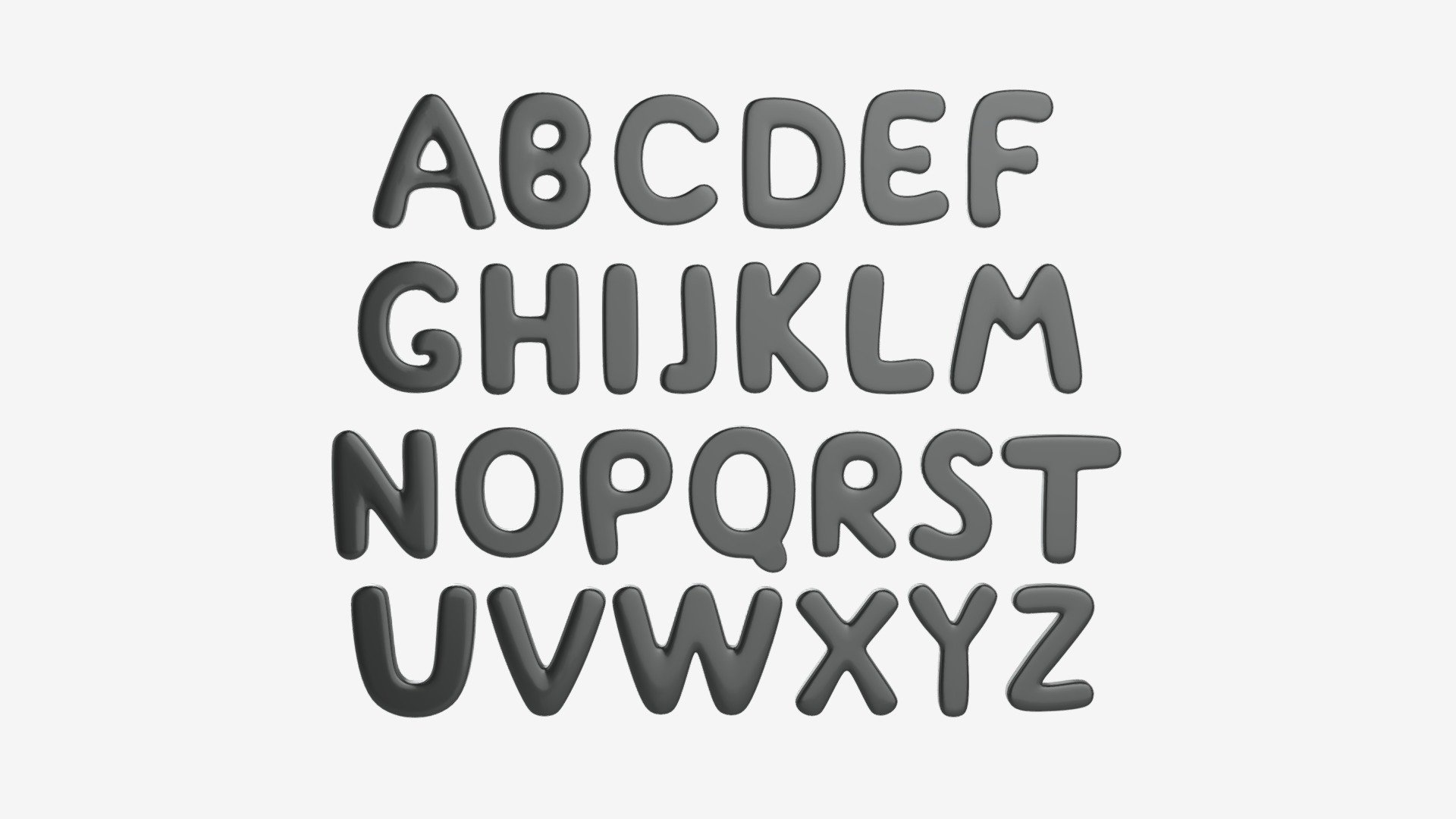 Alphabet letters 04 - Buy Royalty Free 3D model by HQ3DMOD ...