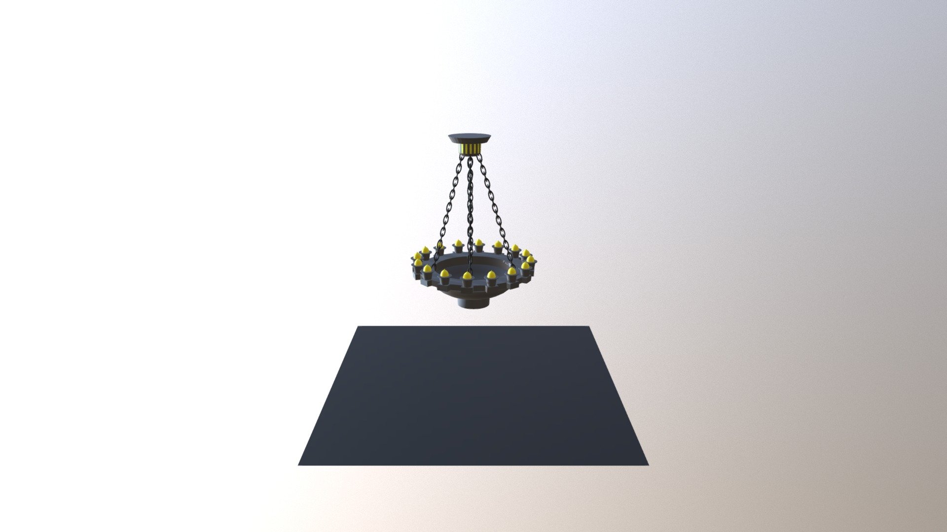 Rush Rhees Library Lobby Chandelier - 3D model by Lu Nguyen ...