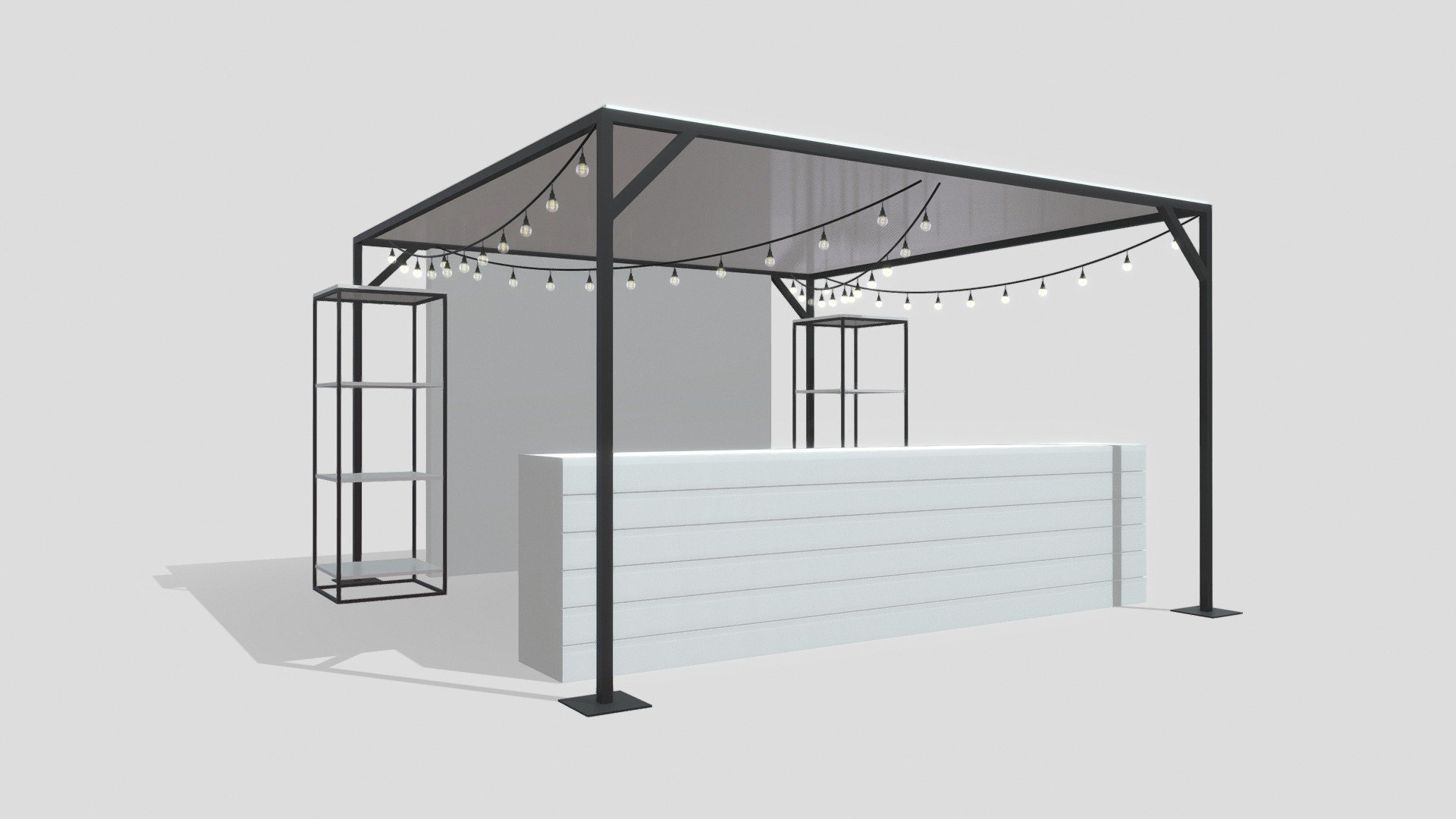 Stand Bar - Buy Royalty Free 3D model by CGBee (@cg.bee) [aef6837 ...