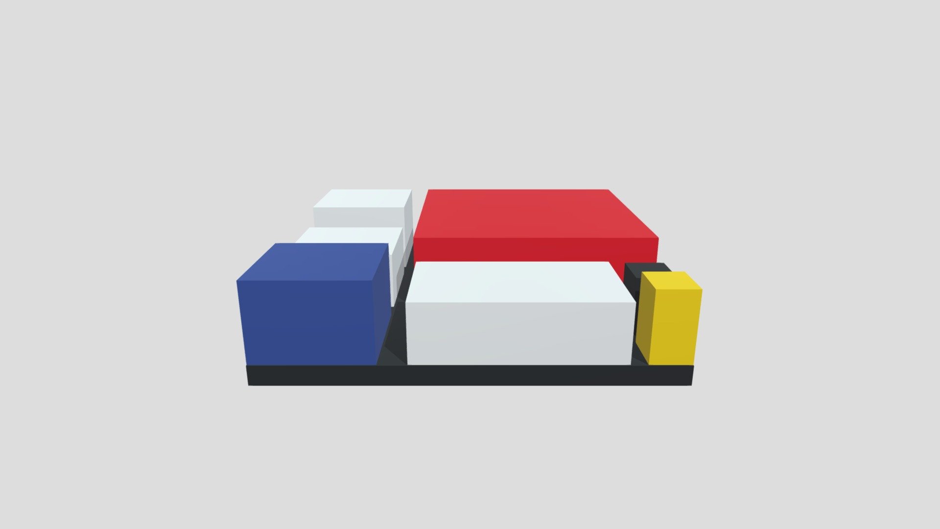 Mondrian - 3D model by rofrezza1999 [aef6d13] - Sketchfab