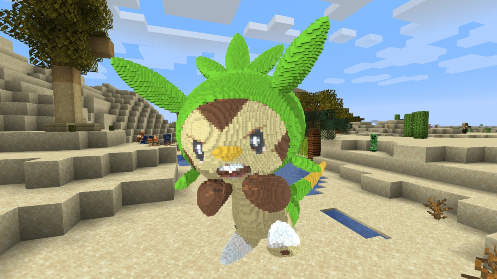 Minecraft Chespin Build Schematic 3d Model By Inostupid [aef7876