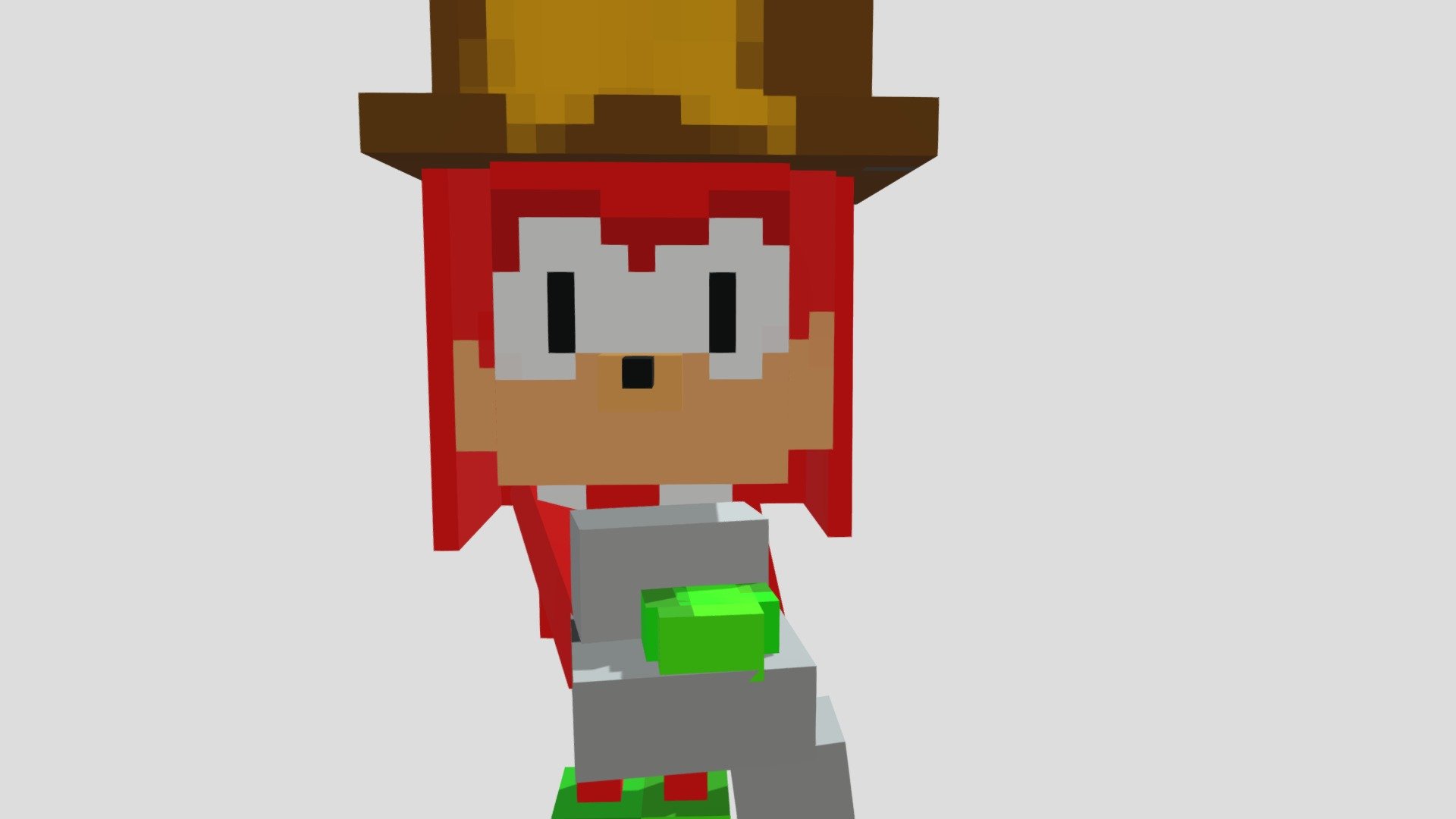 8-bit Knuckles - Download Free 3D model by Damian_Shadowboy95 (@oscar ...