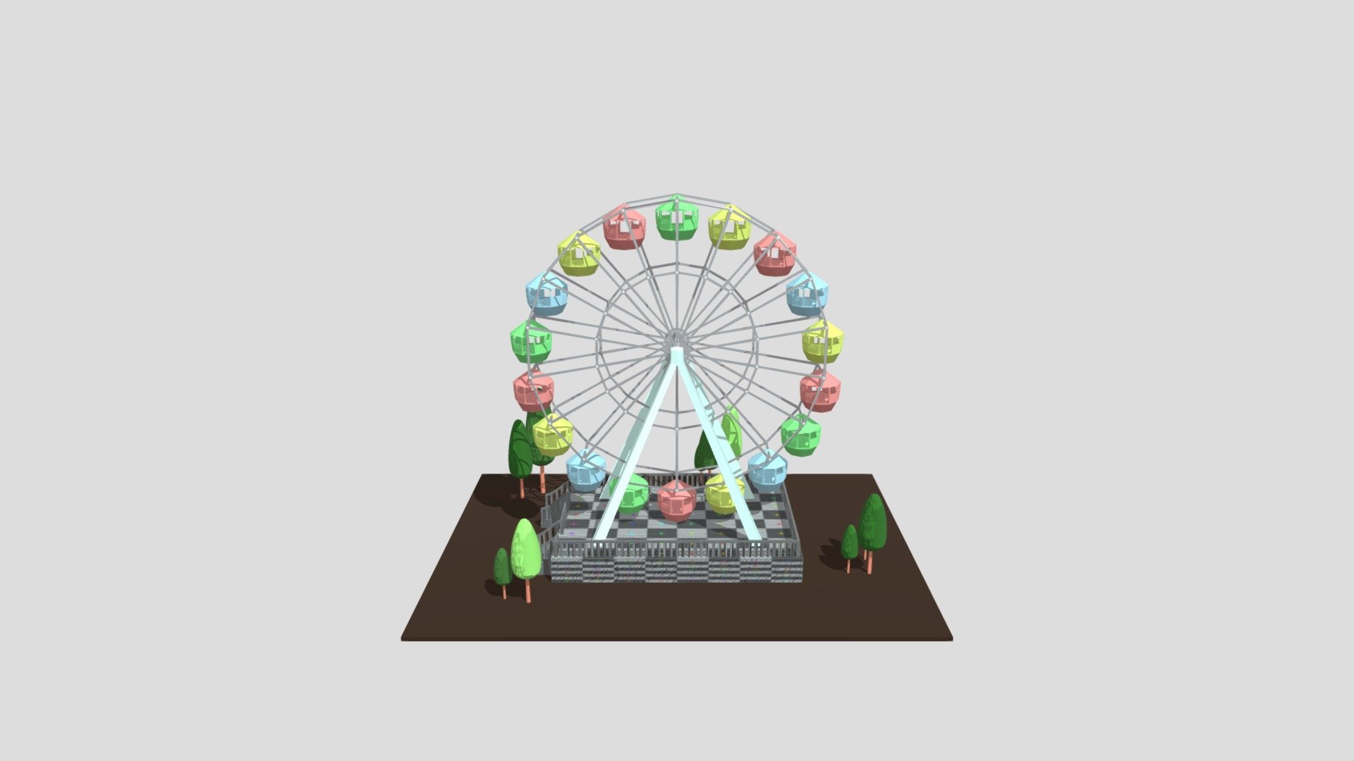 ferris wheel - Download Free 3D model by Kabir Lakhadive (@prabal9975 ...