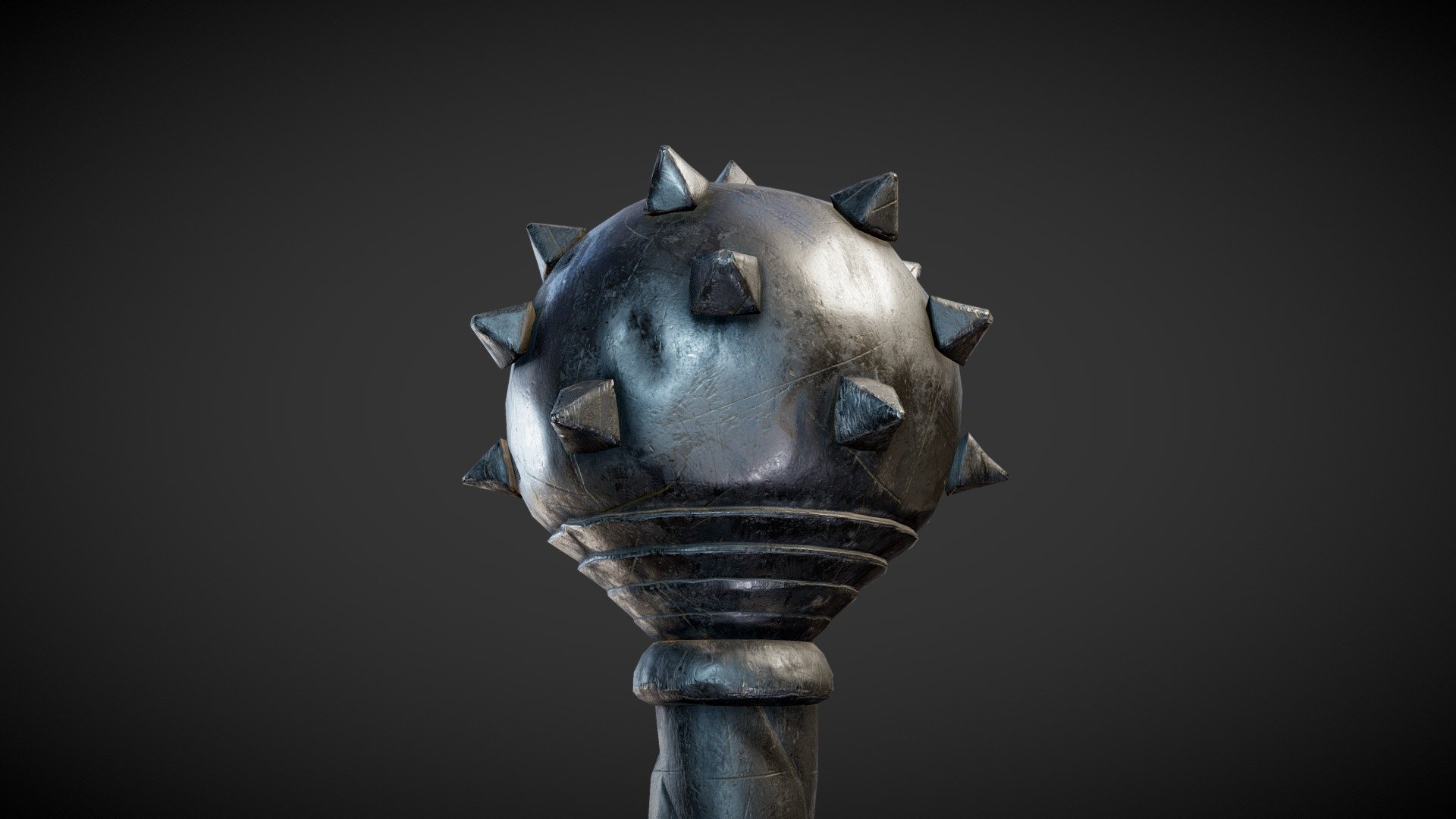 Medieval metal mace - 3D model by sokratty [aefae4e] - Sketchfab