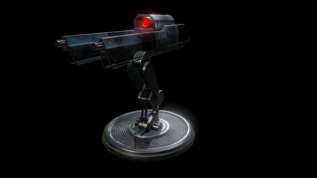 Turret(Animated) - 3D model by Kenn090 [aefce2e] - Sketchfab