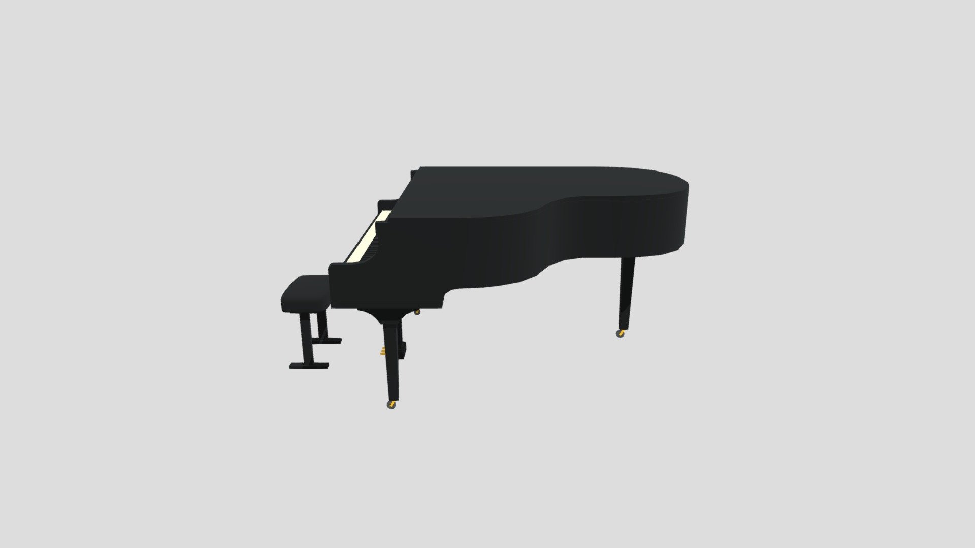 Simple grand piano (Lowpoly) - 3D model by Henry Sauerbruch (@EMOsWaves ...
