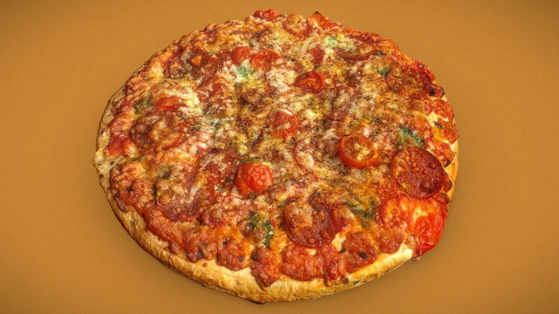 High Quality Salami Pizza V2 - 3D model by mrfunnysheep [af02c7a] - Sketchfab
