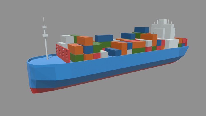 Cargoship 3D models - Sketchfab