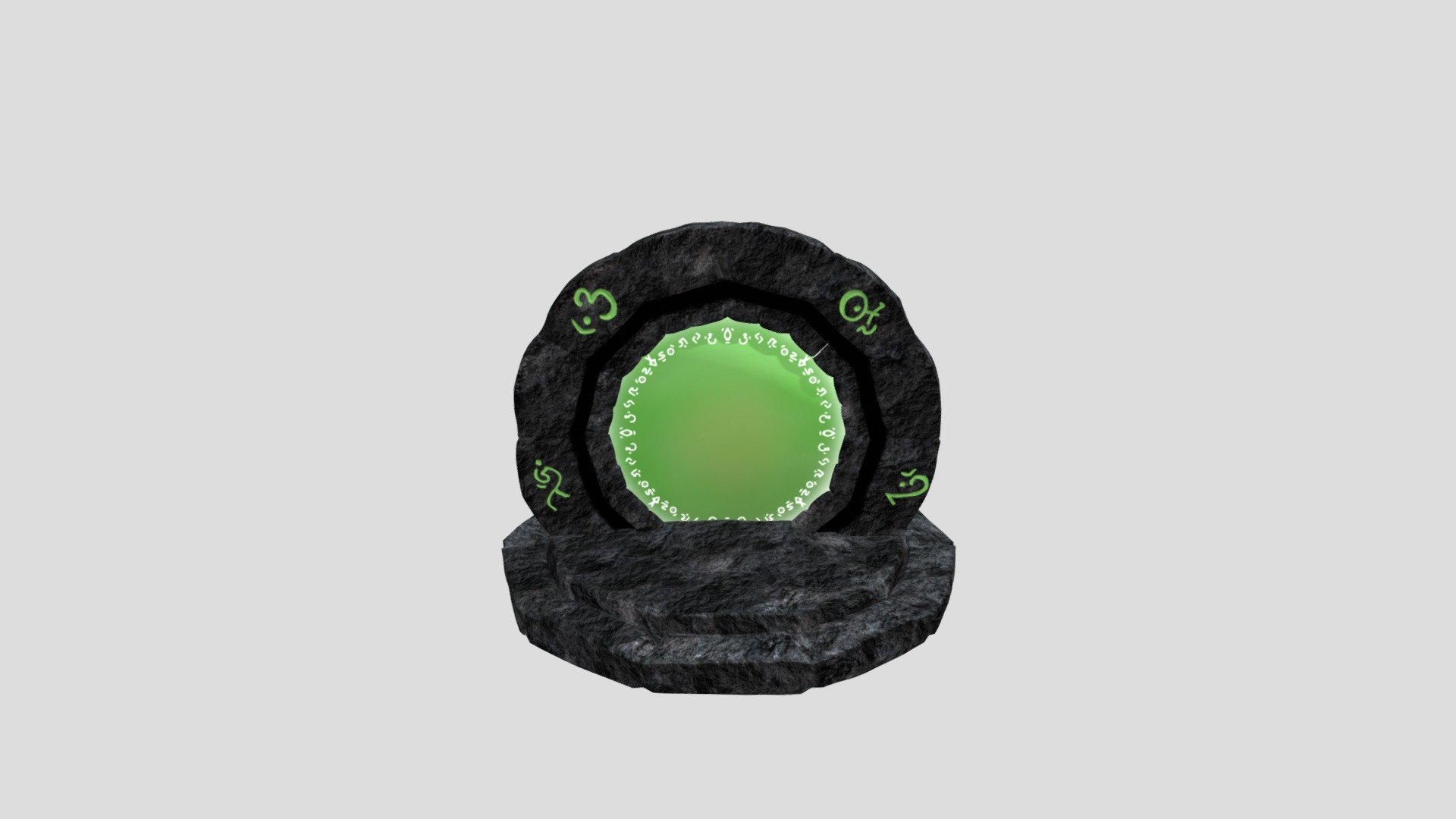 Stone Teleportation Portal - Download Free 3D model by kadenfairchild ...