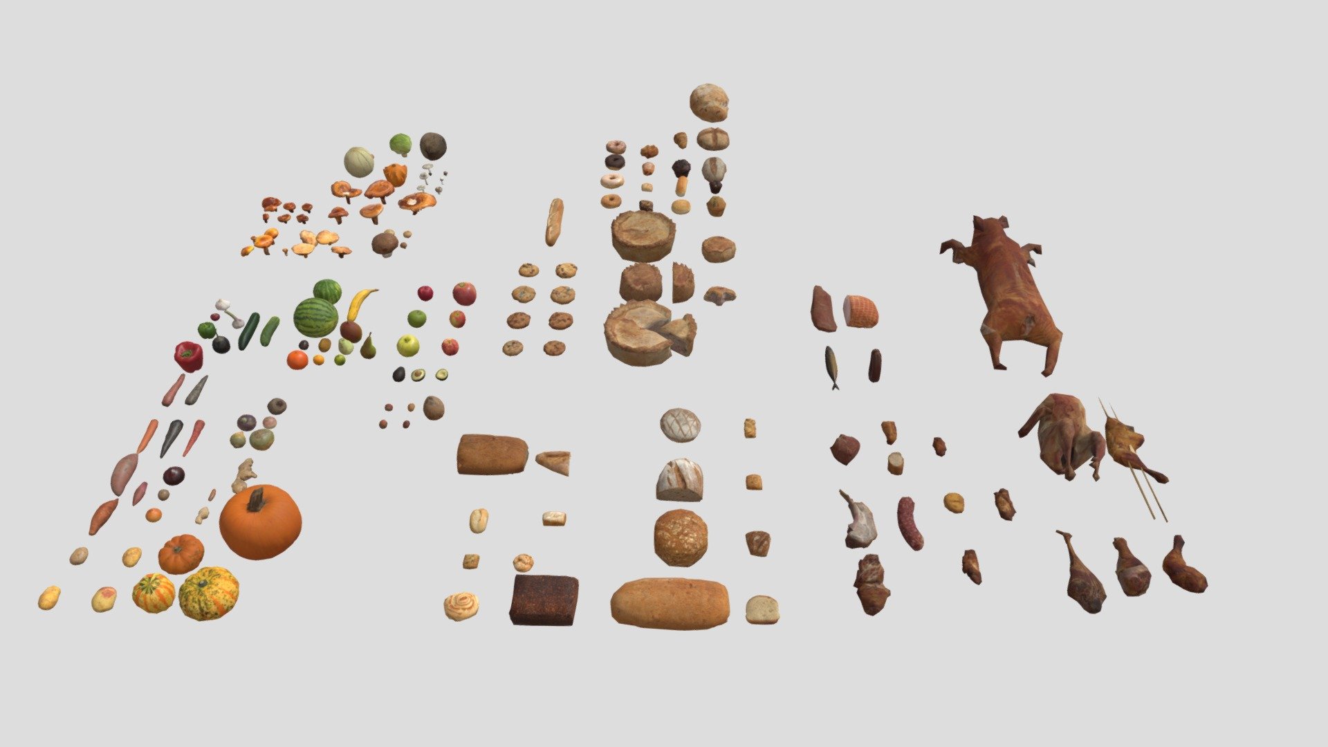 Low Poly Food Pack - 3D model by Darkcom Dev (@darkcomTech) [af07ce5 ...