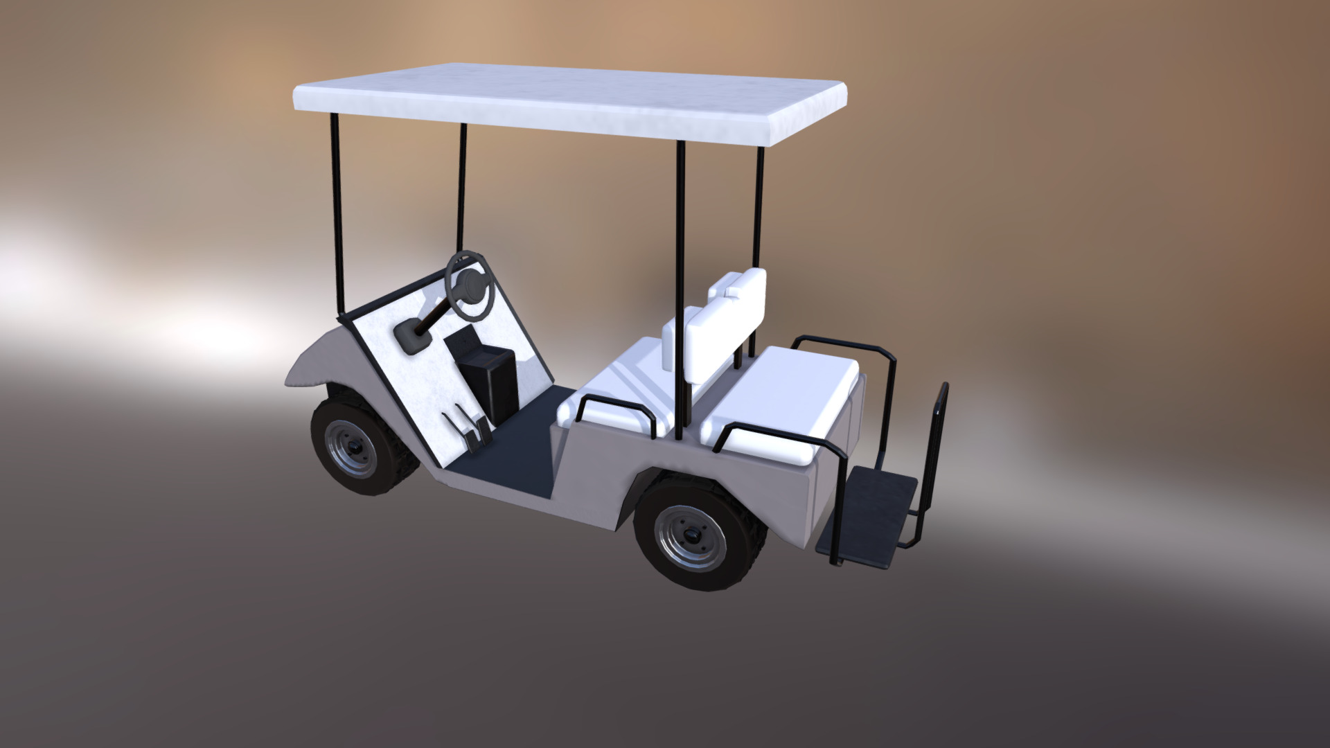 Golf Cart - 3D model by fedepvg [af08082] - Sketchfab