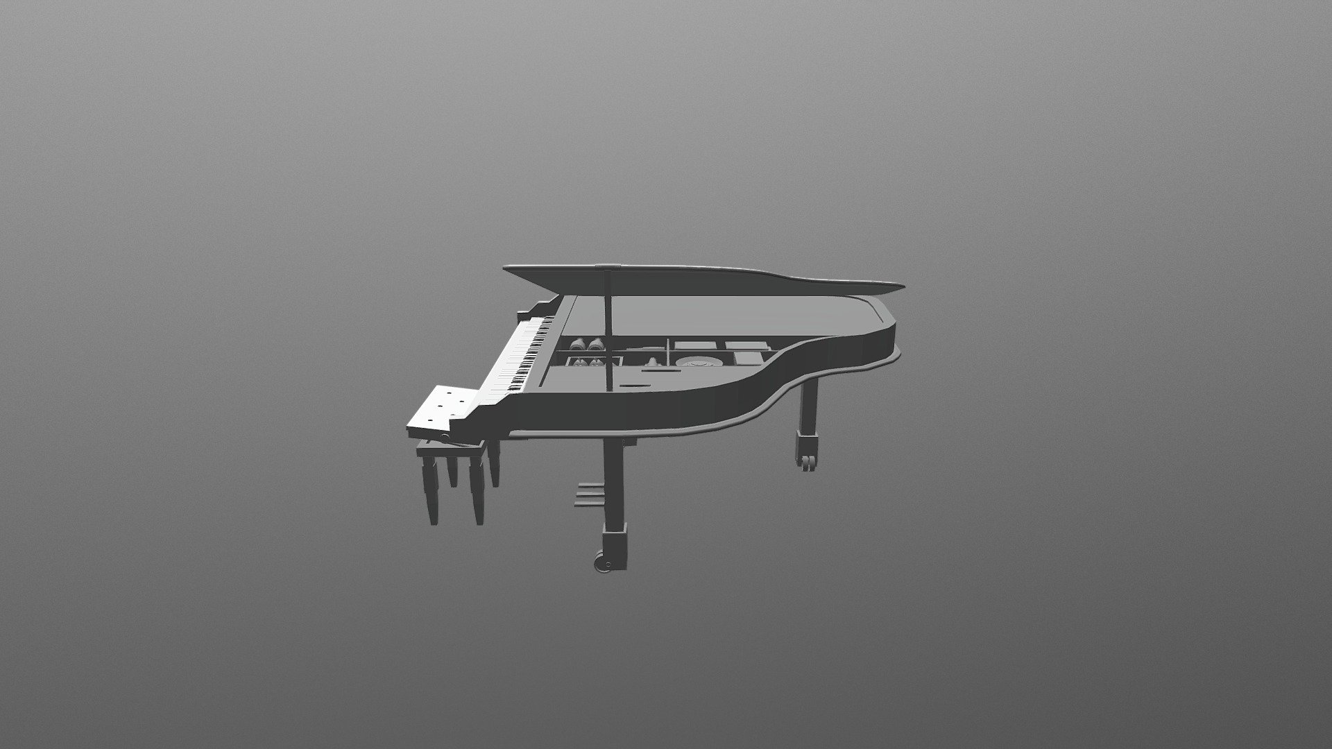 Piano x Fridge Hybrid Model - Low Poly - 3D model by jacuzi [af0958d ...