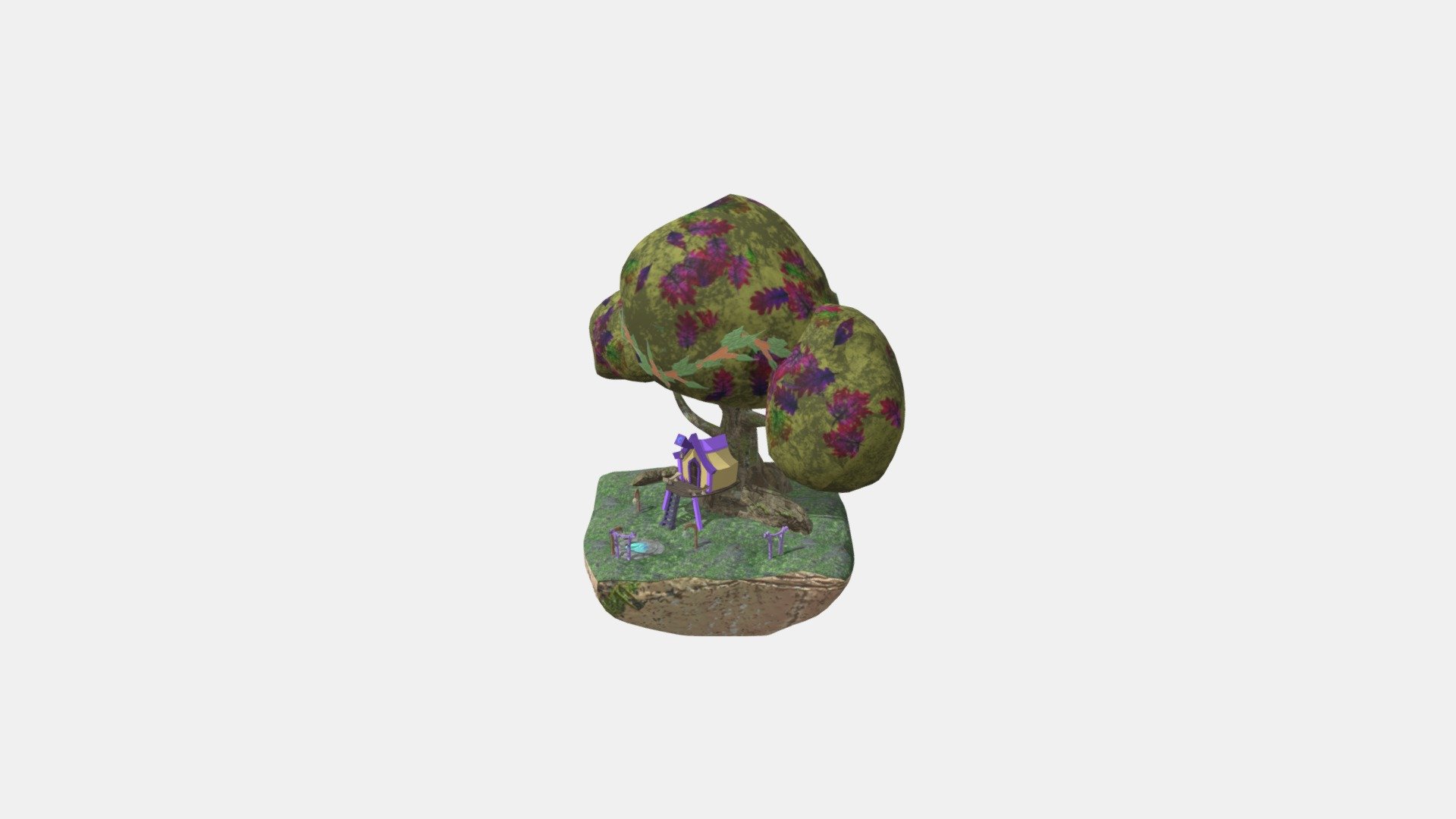Diorama Night Elf - 3D model by lavio [af0a630] - Sketchfab