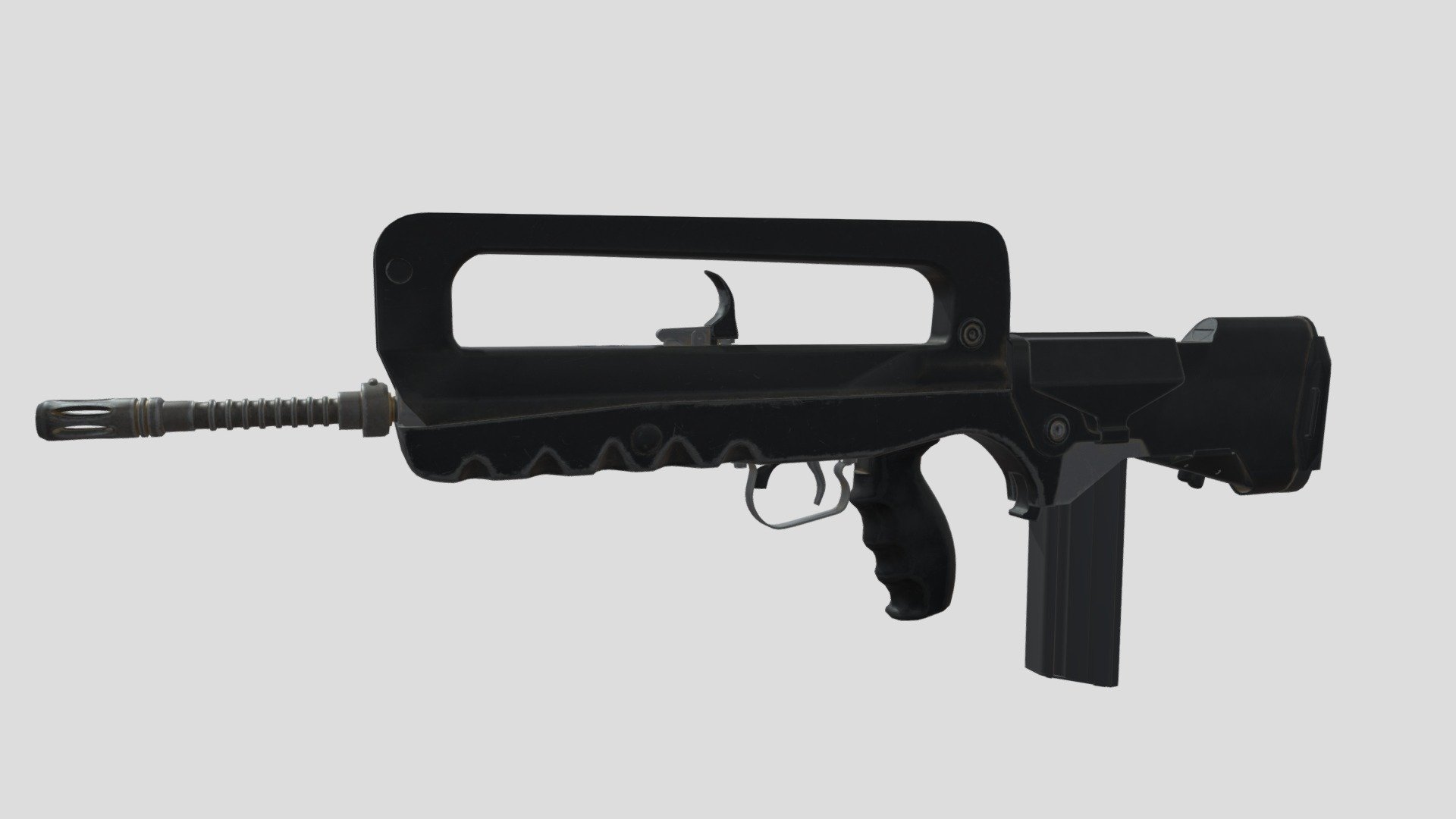 Famas.Free Highpolly game asset. Army weapon - Download Free 3D model ...
